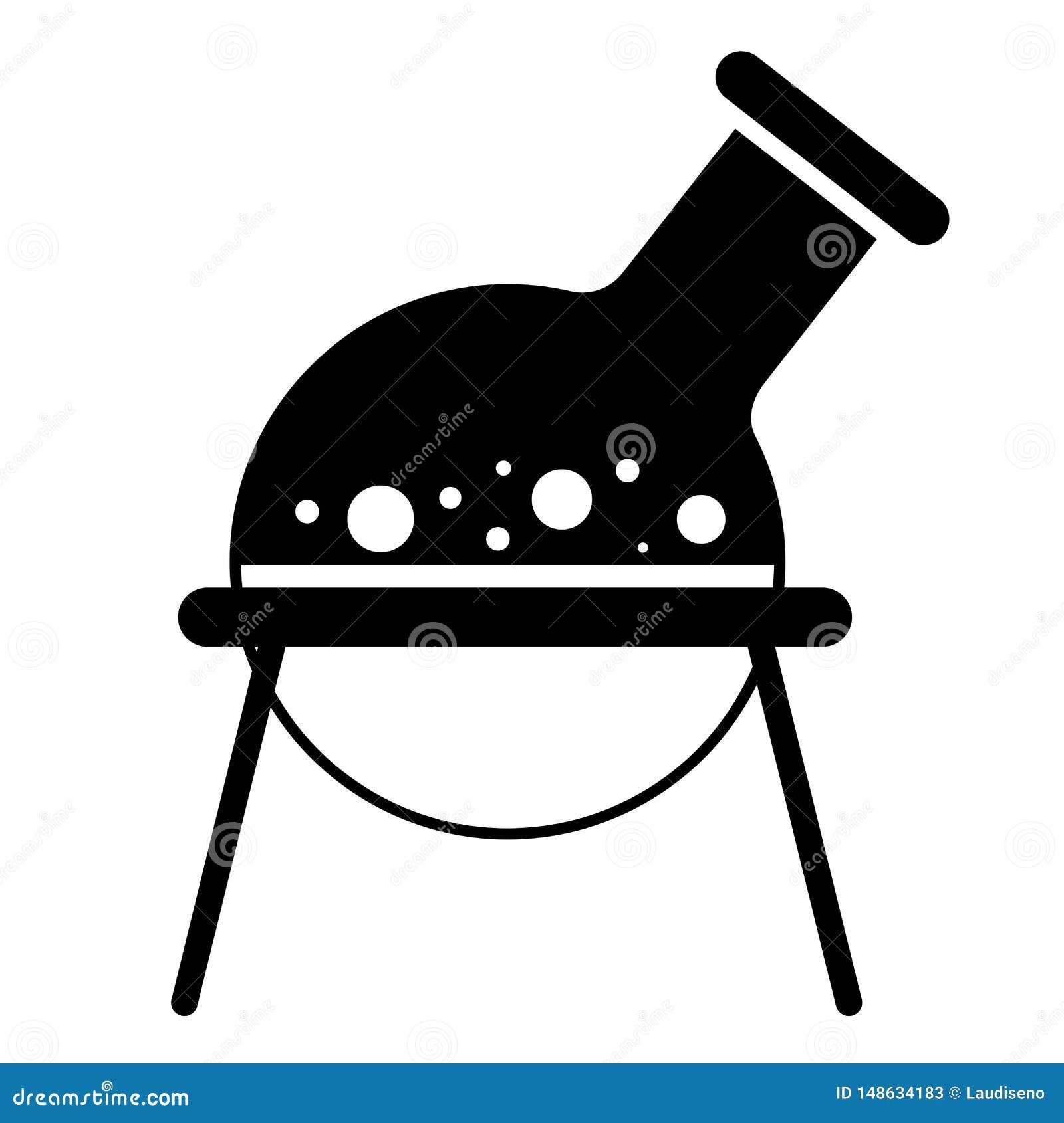 Isolated Boiling Flask Icon on a Rack Stock Vector - Illustration of ...