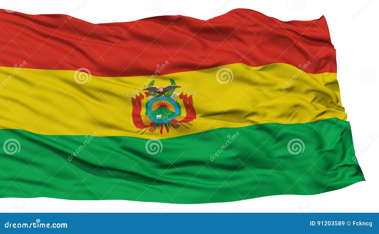 Isolated Bolivia Flag stock image. Image of proud, endless - 91203589