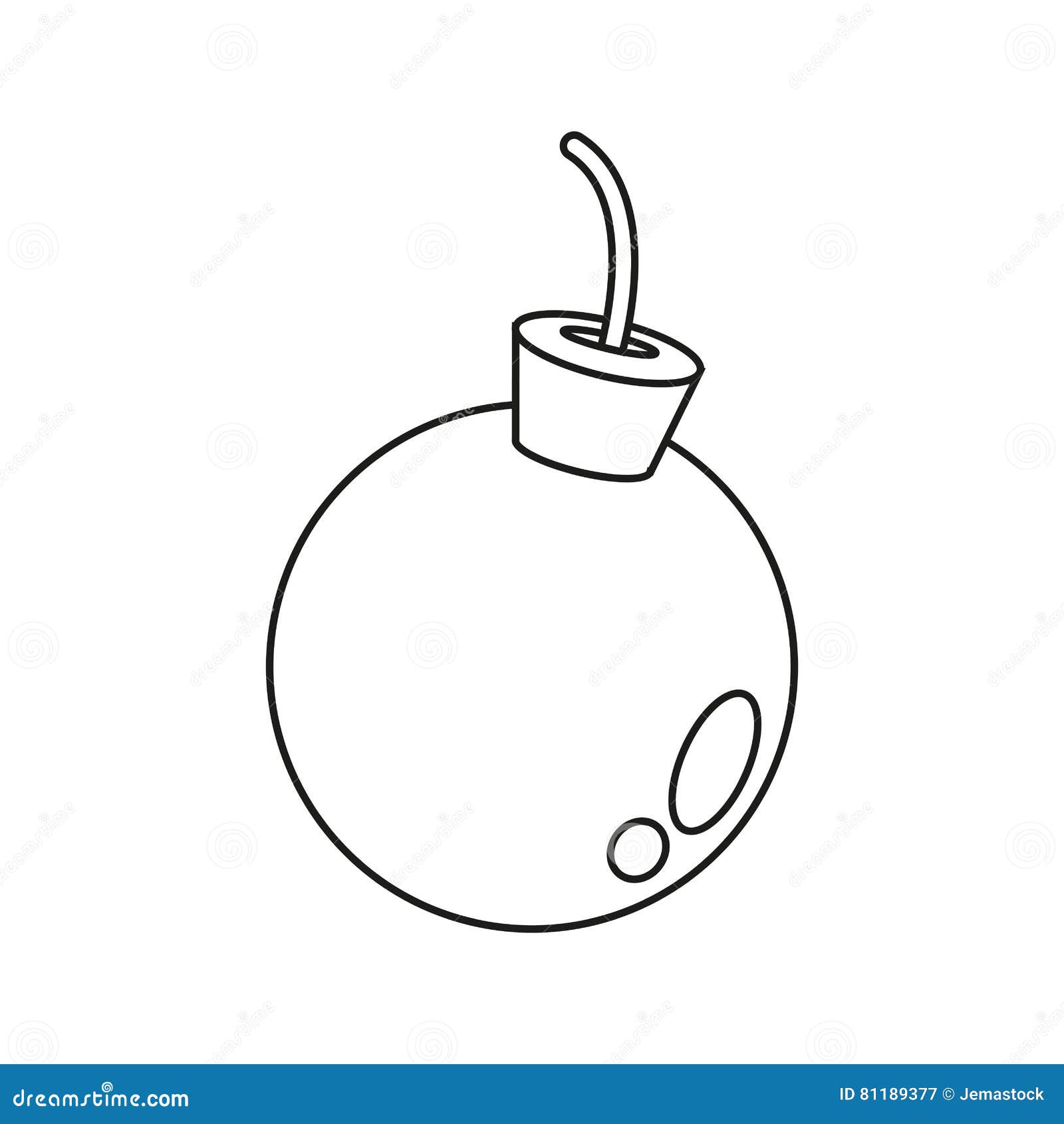 Isolated bomb design stock vector. Illustration of grenade - 81189377