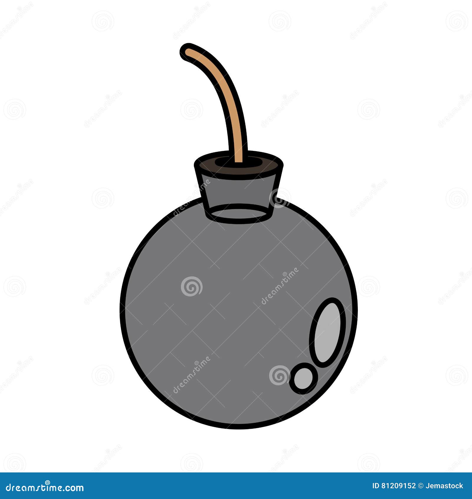 Isolated bomb design stock vector. Illustration of explosion - 81209152