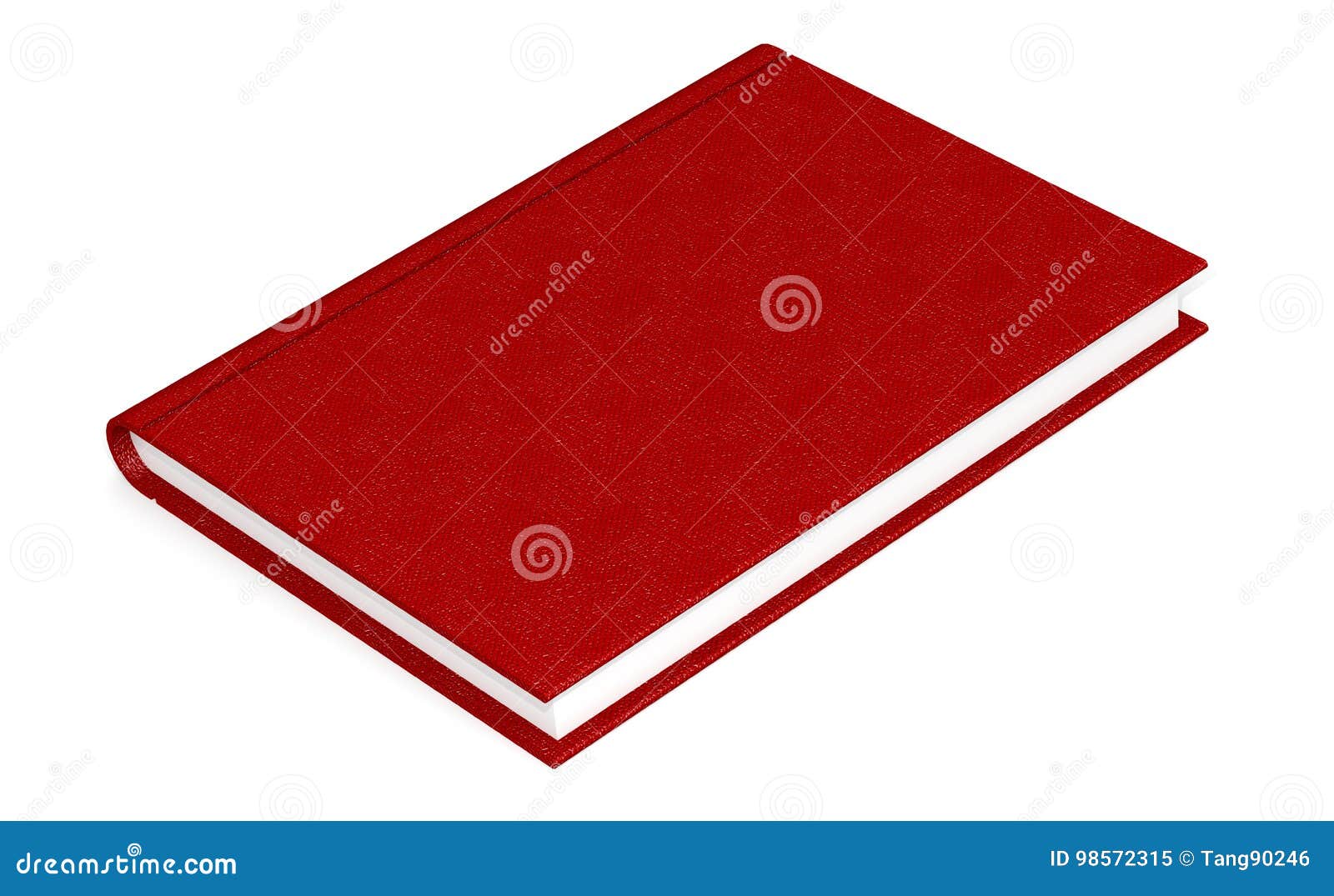 Isolated Book with Red Cover Stock Illustration - Illustration of ...