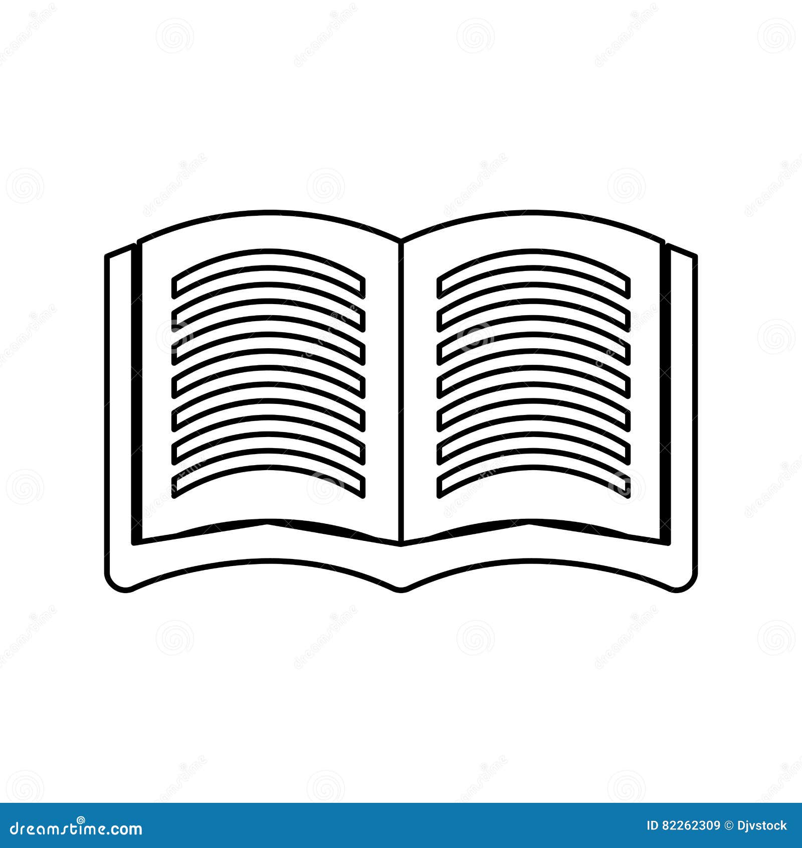 Isolated book symbol stock vector. Illustration of knowledge - 82262309