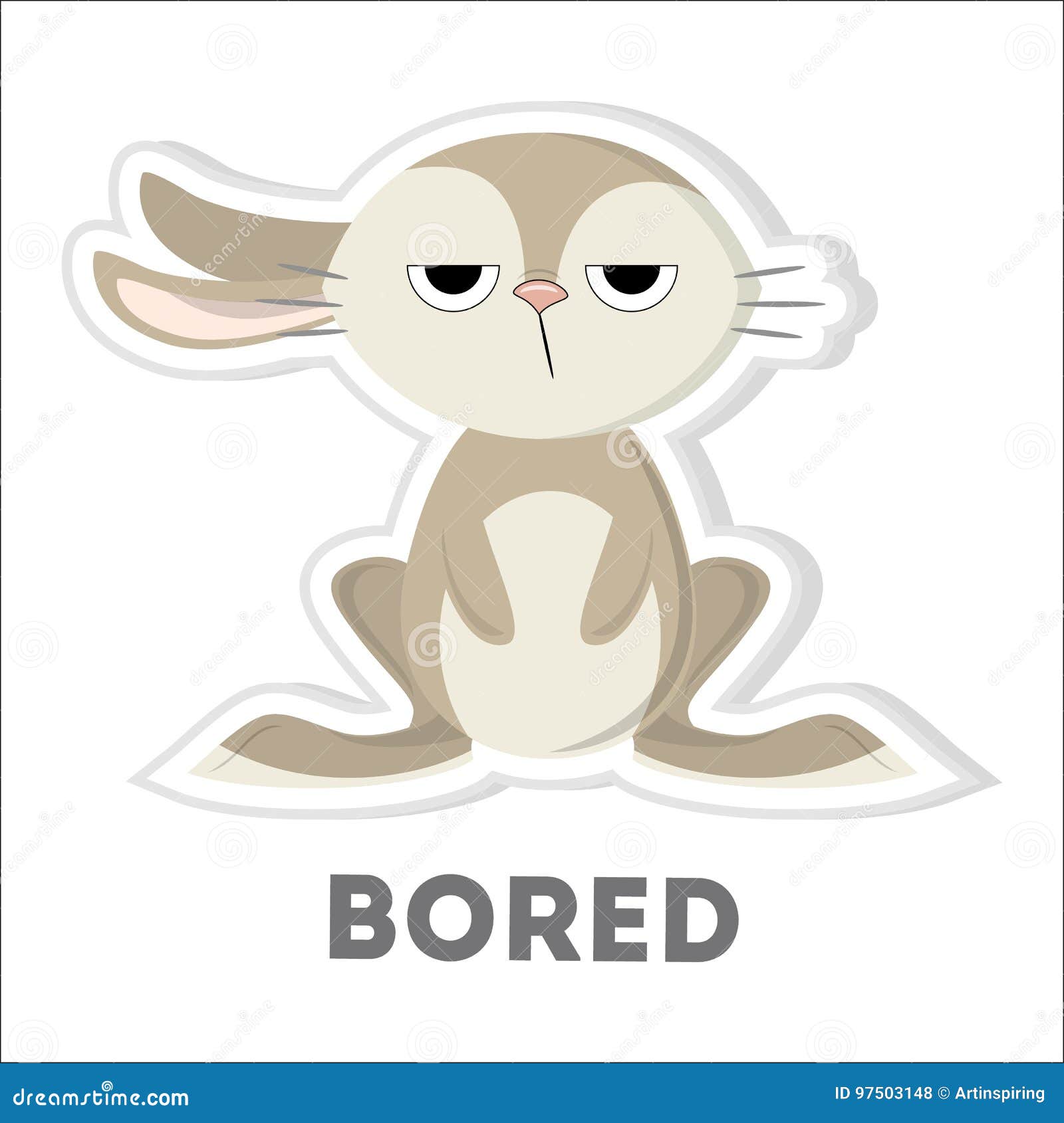 Bored Grey Emoji Cartoon Square Funny Emotional Face Vector Colorful ...