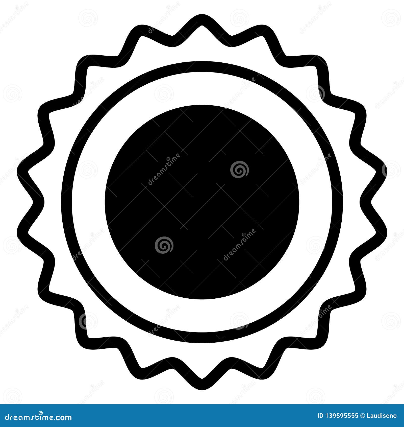 Isolated bottle cap icon stock vector. Illustration of vending - 139595555