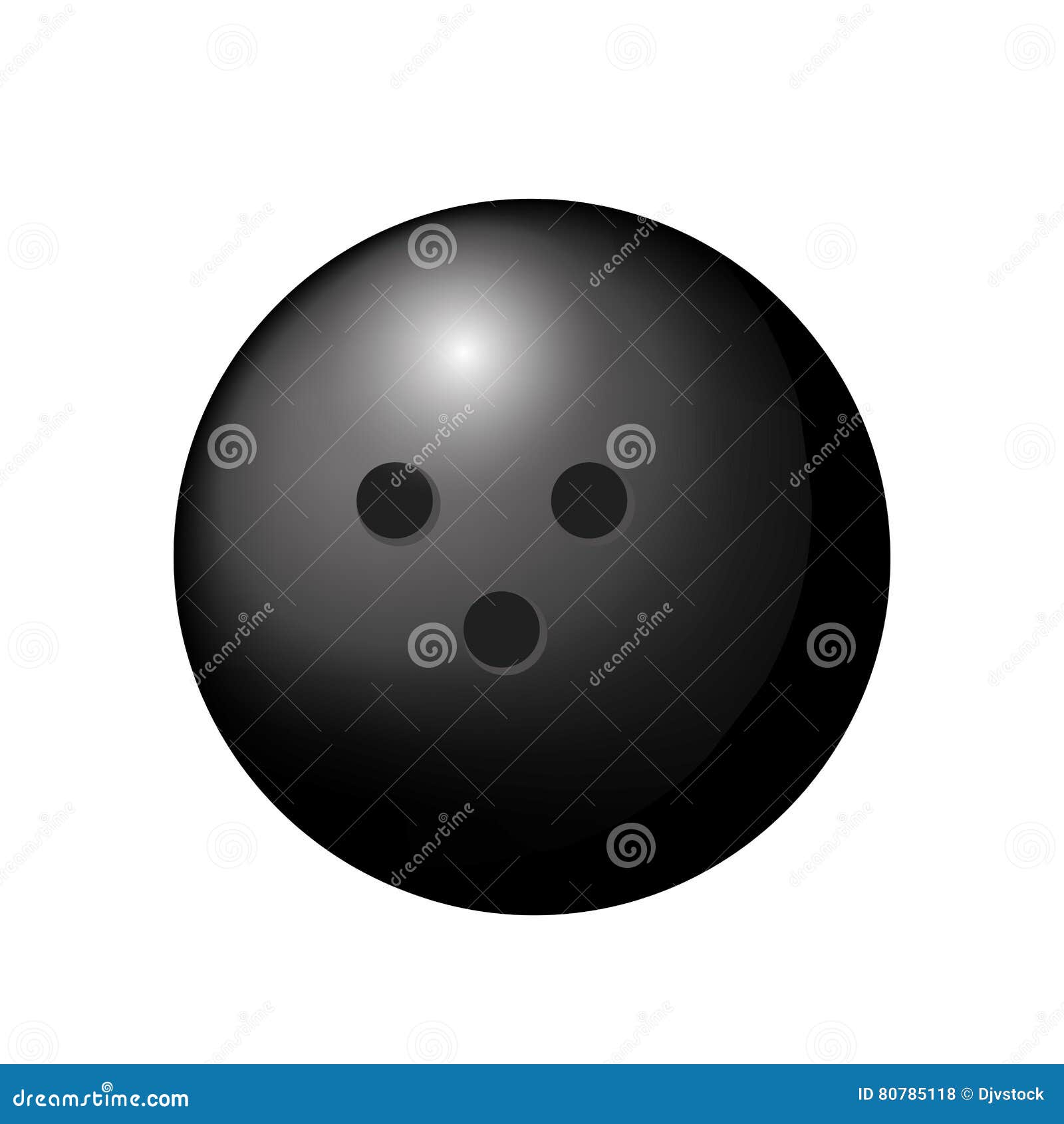 Isolated bowling ball stock vector. Illustration of recreation - 80785118