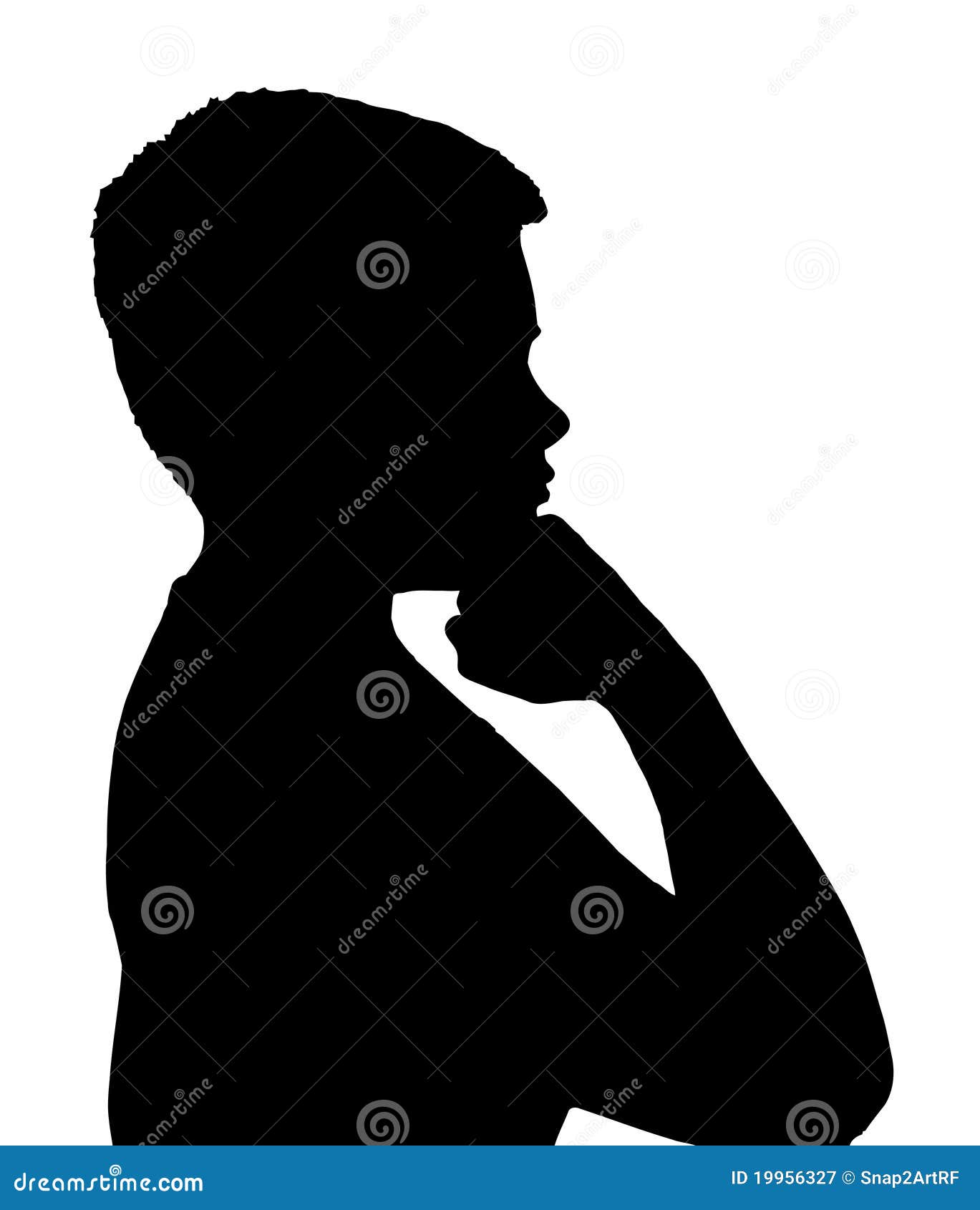 Isolated Boy Child Gesture Thinking Stock Vector - Illustration of teen ...