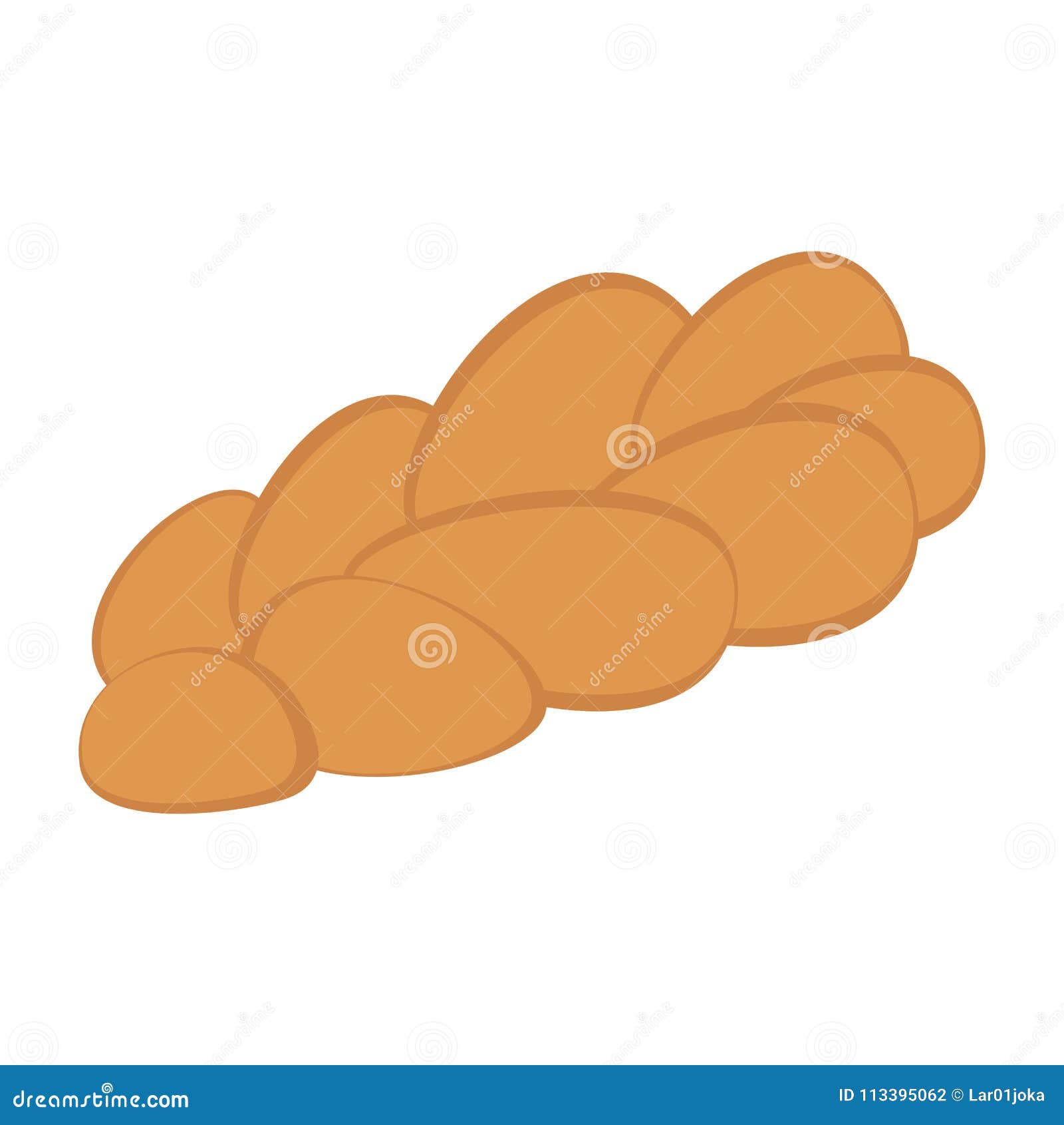 Braided Bread Loaf Sketch Drawing. Hand Drawn Sketch Style Bakery Shop ...