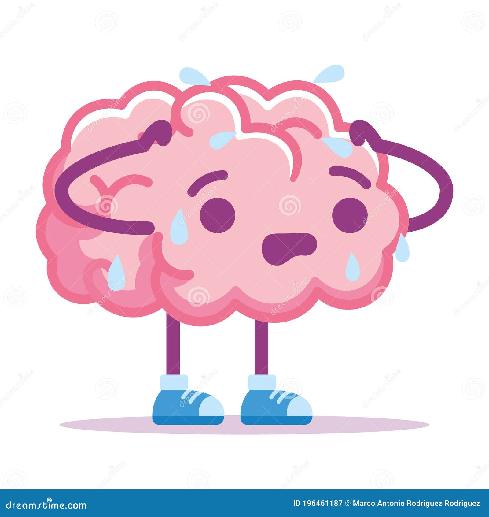 Isolated Brain Confused Emoji Stock Vector - Illustration of emoji ...