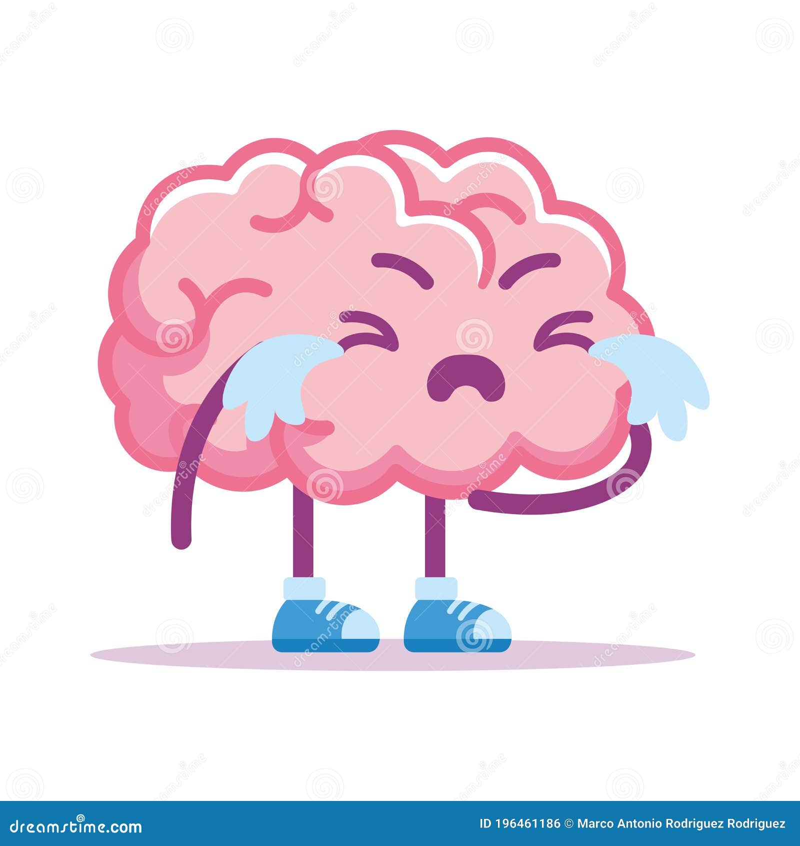 Isolated Brain Sick Emoji Vector Illustration | CartoonDealer.com ...