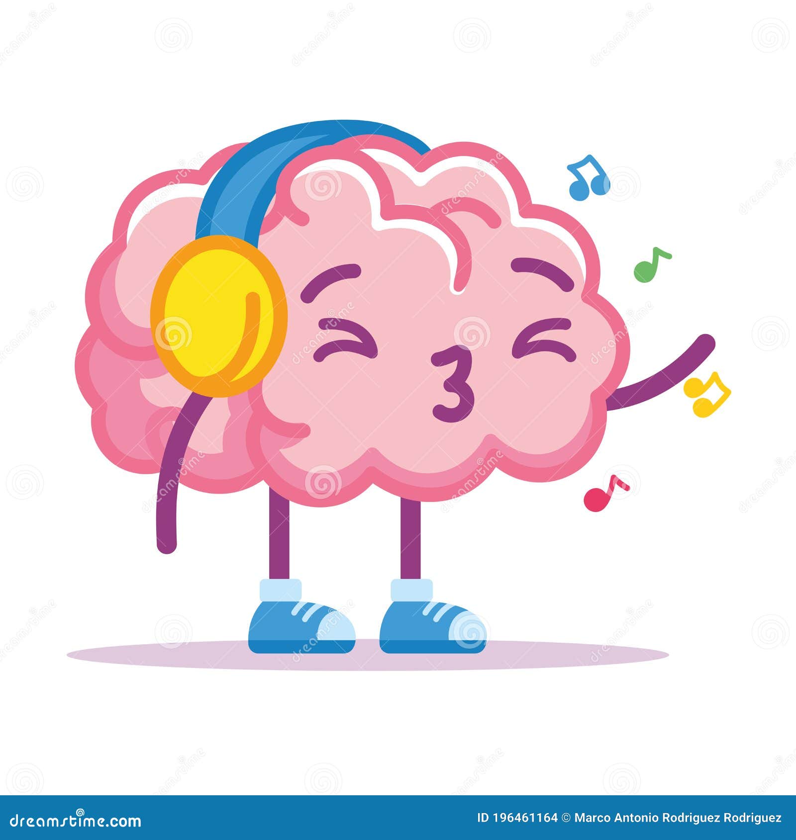 Isolated Brain Listen Emoji Stock Vector - Illustration of clipart ...
