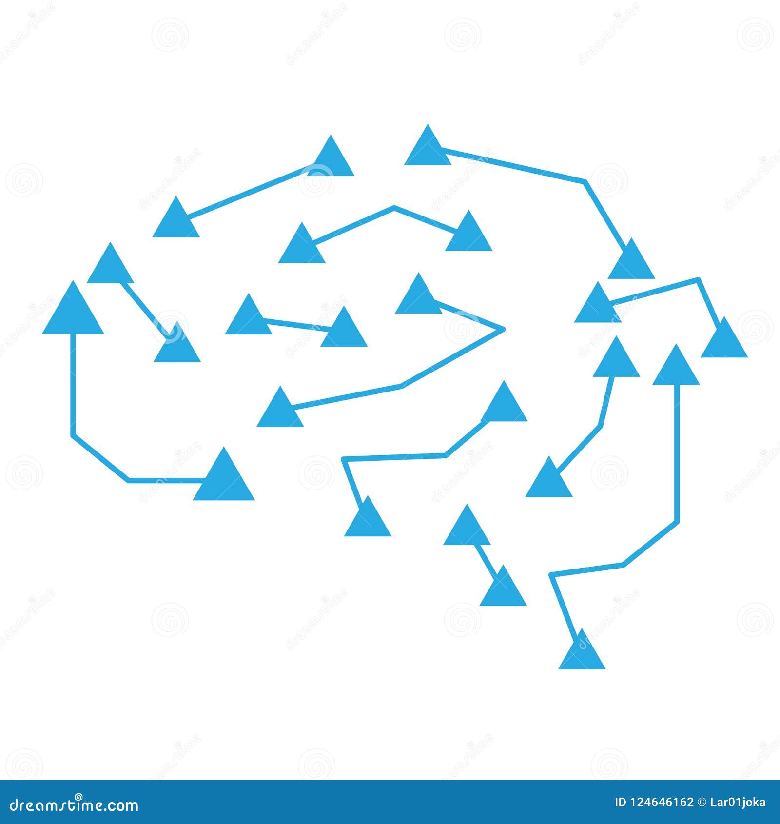 Isolated Brain Network Icon. Artificial Intelligence Stock Vector ...