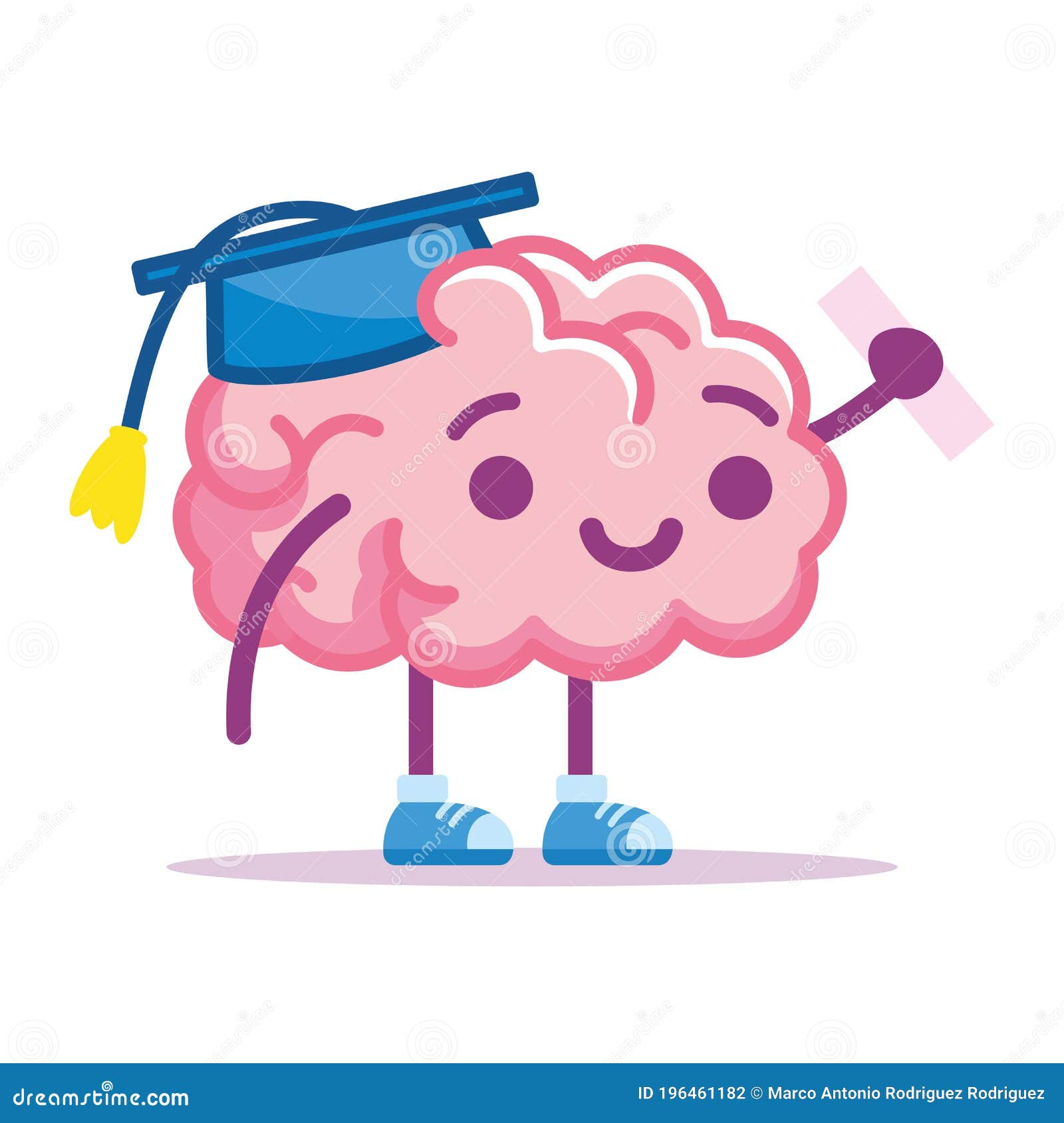 Isolated Brain Cartoon Vector Illustration | CartoonDealer.com #206071500