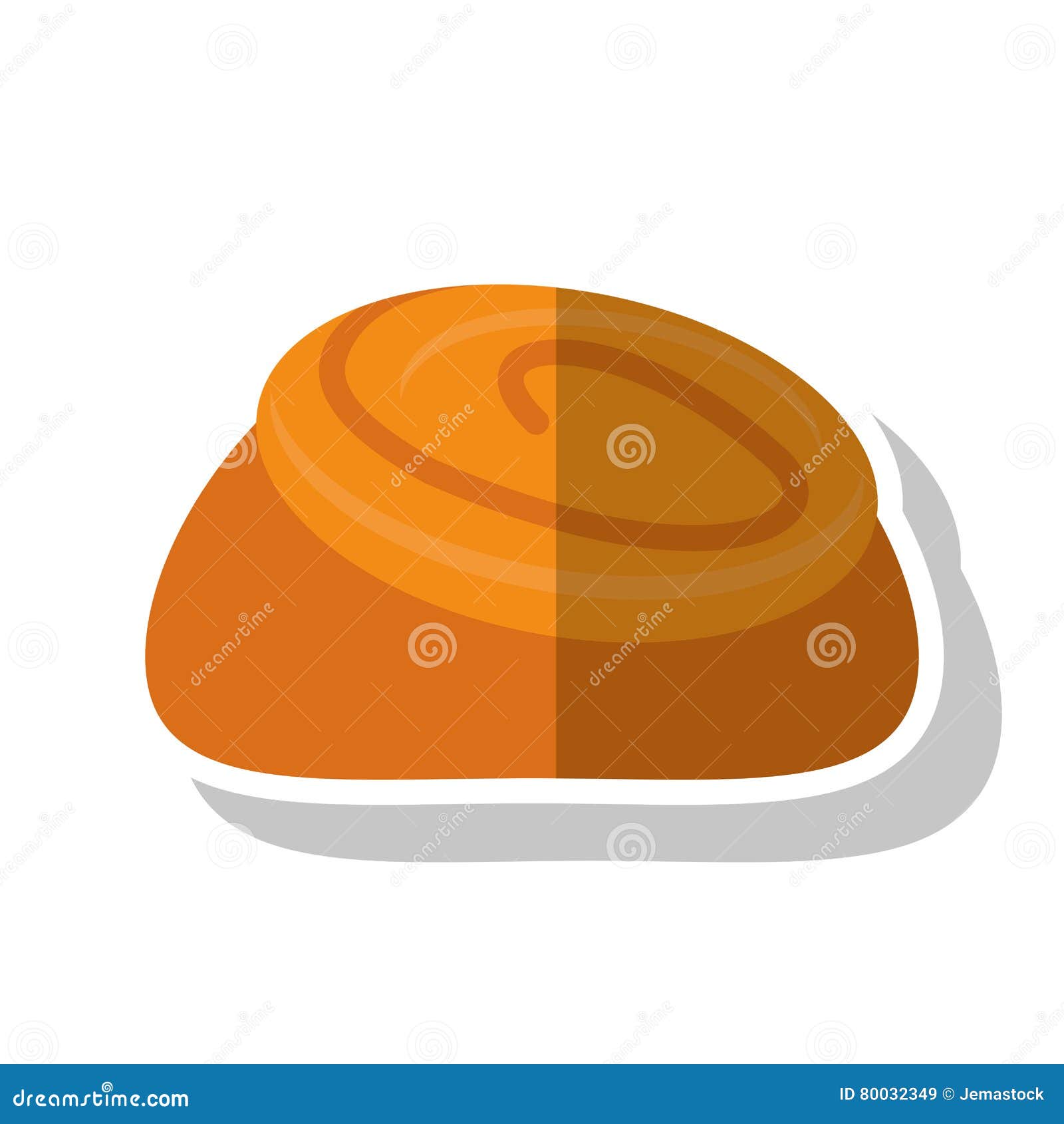 Isolated bread food design stock vector. Illustration of product - 80032349
