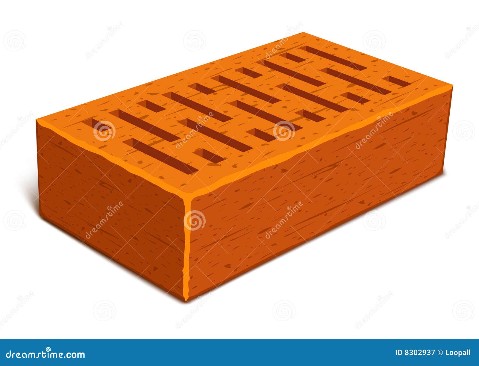 Isolated Brick for House Construction Stock Vector - Illustration of ...