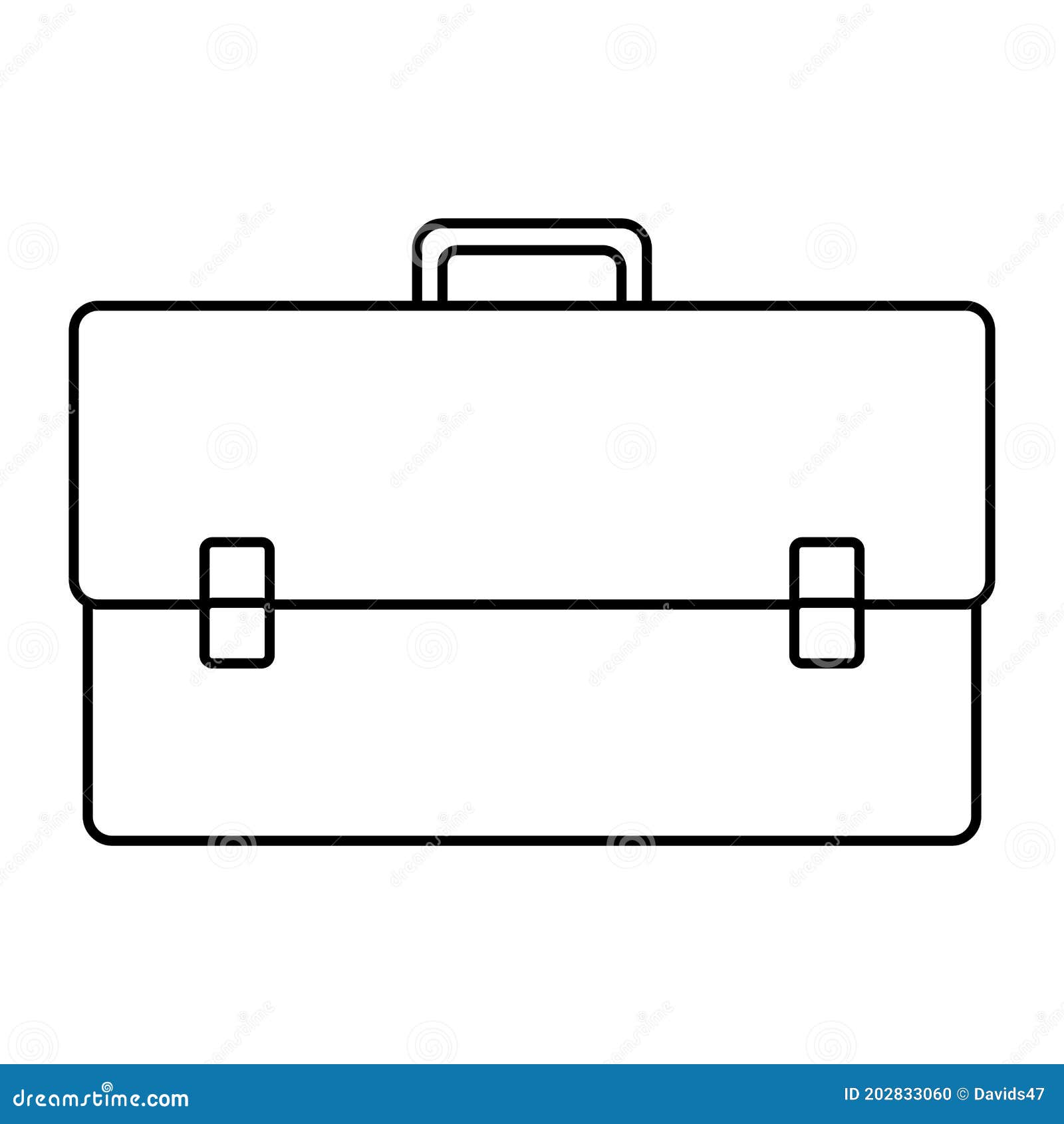 Isolated Briefcase Financial Draw Stock Vector - Illustration of black ...