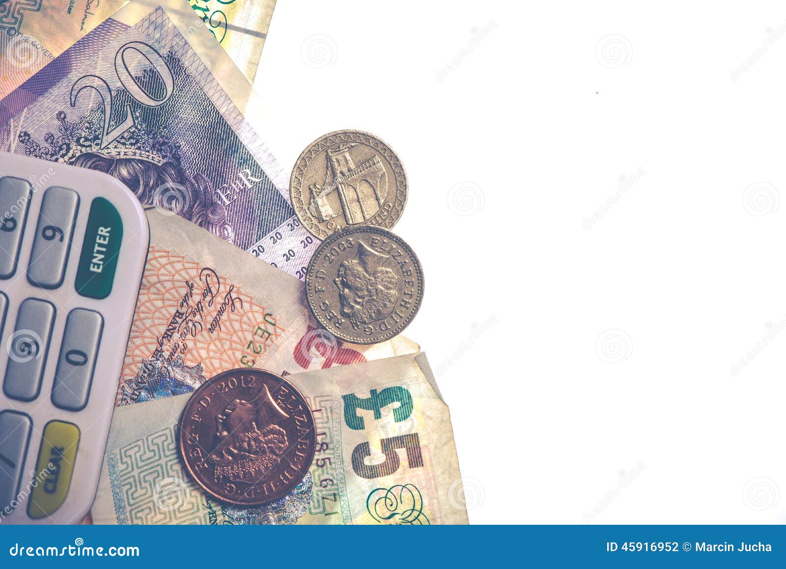 Isolated British Coins and Notes Editorial Photography - Image of ...