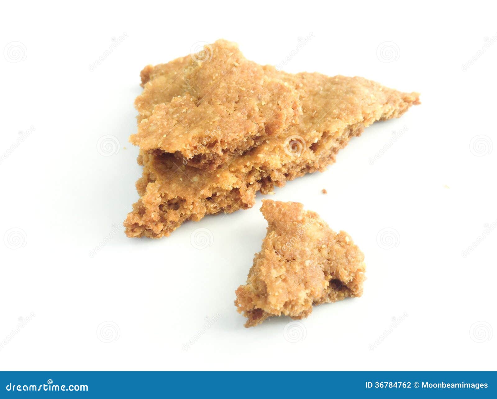 Isolated Broken Cracker stock photo. Image of isolated - 36784762