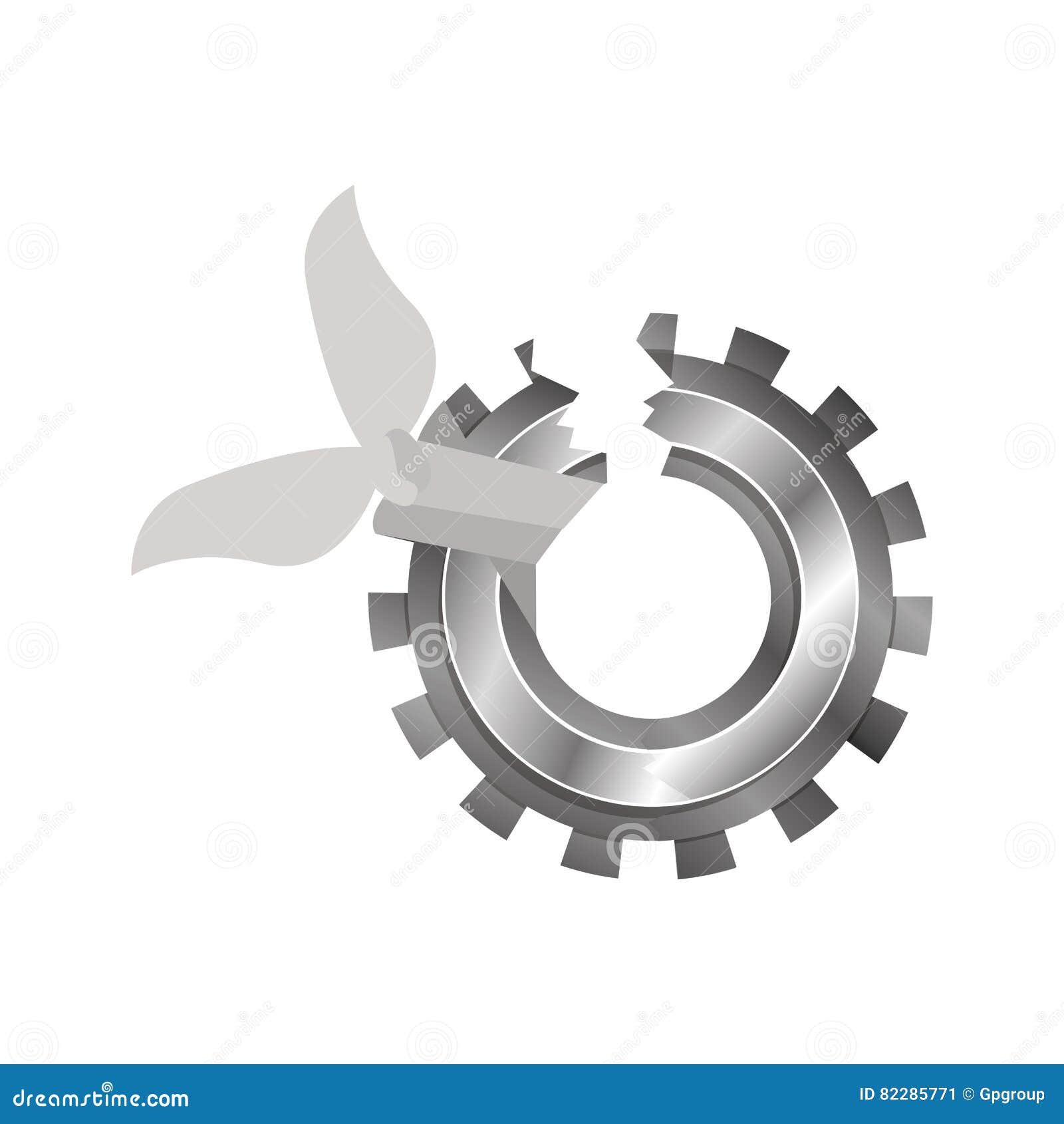 Broken Gear Wheel Cog Body With Zoom Glass. Technical Mechanism ...