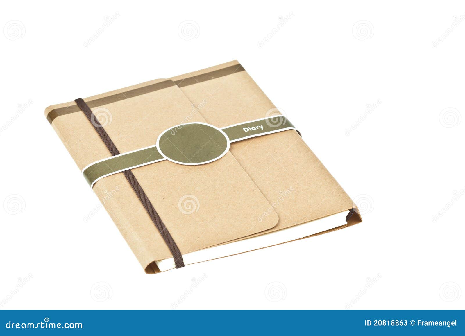 Isolated Brown Note Book Diary Stock Image - Image of education, blank ...