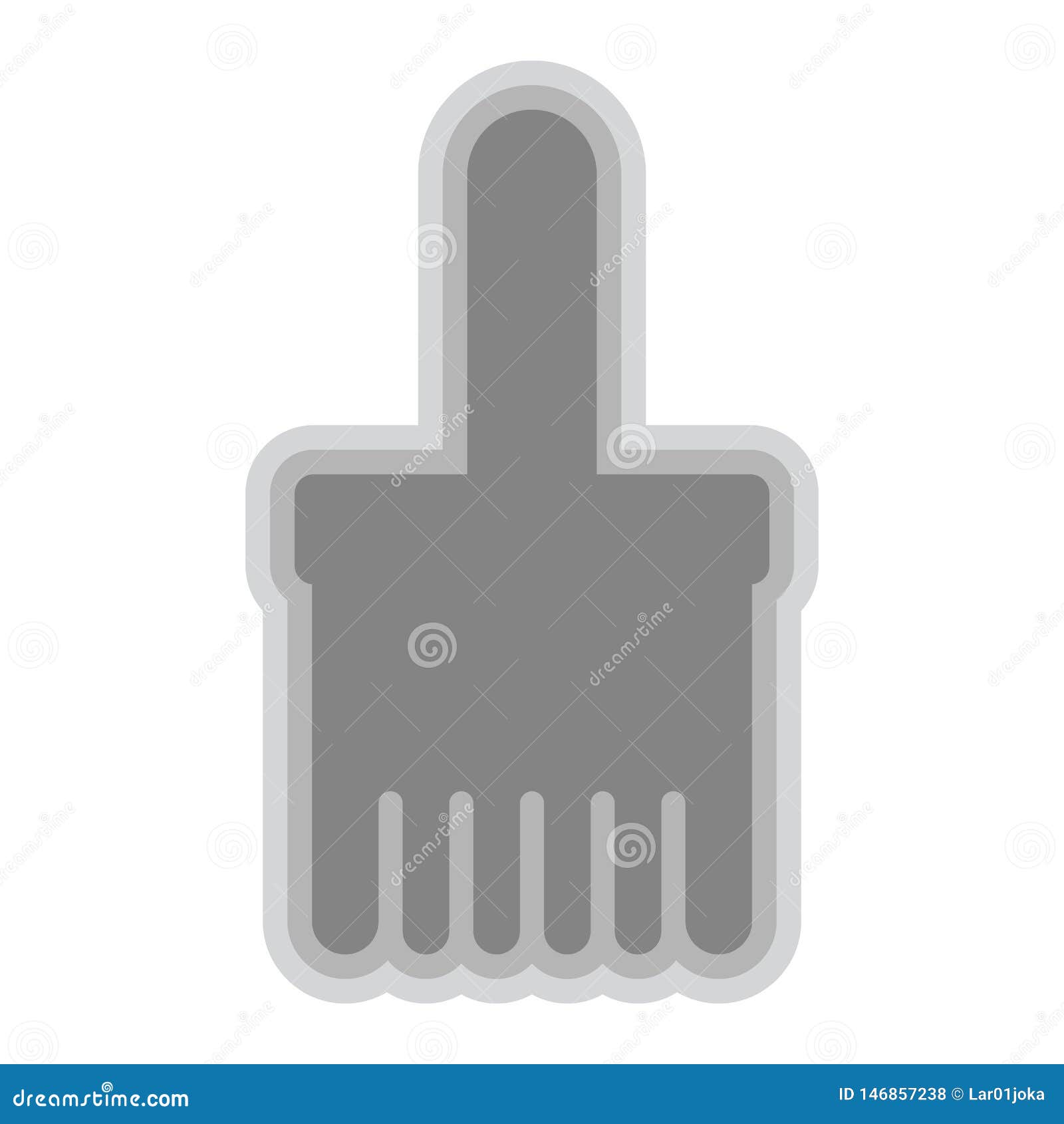 Isolated Brush Symbol on White Background Stock Vector - Illustration ...