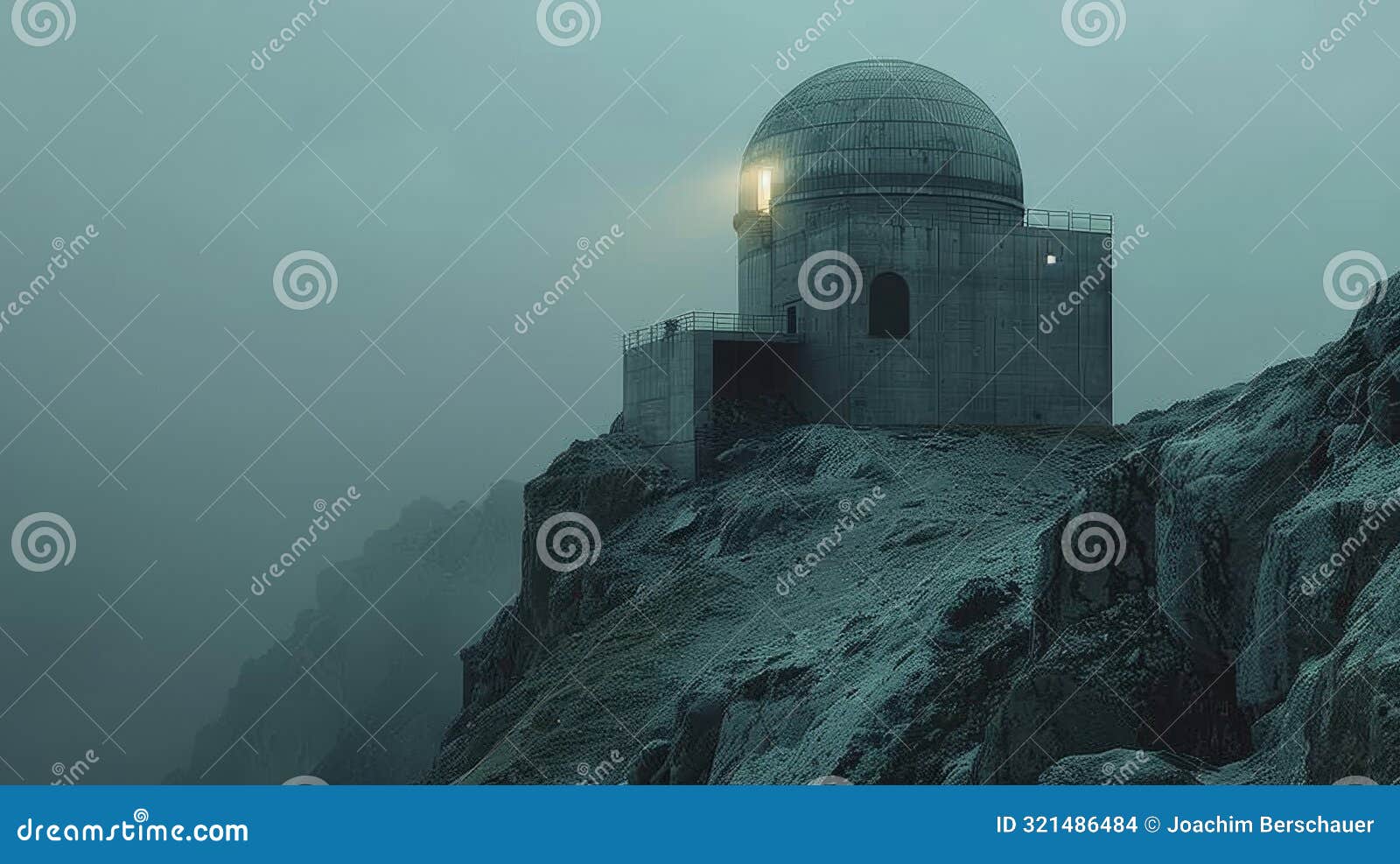 Isolated Brutalist Structure In Arctic Landscape Royalty-Free Stock ...