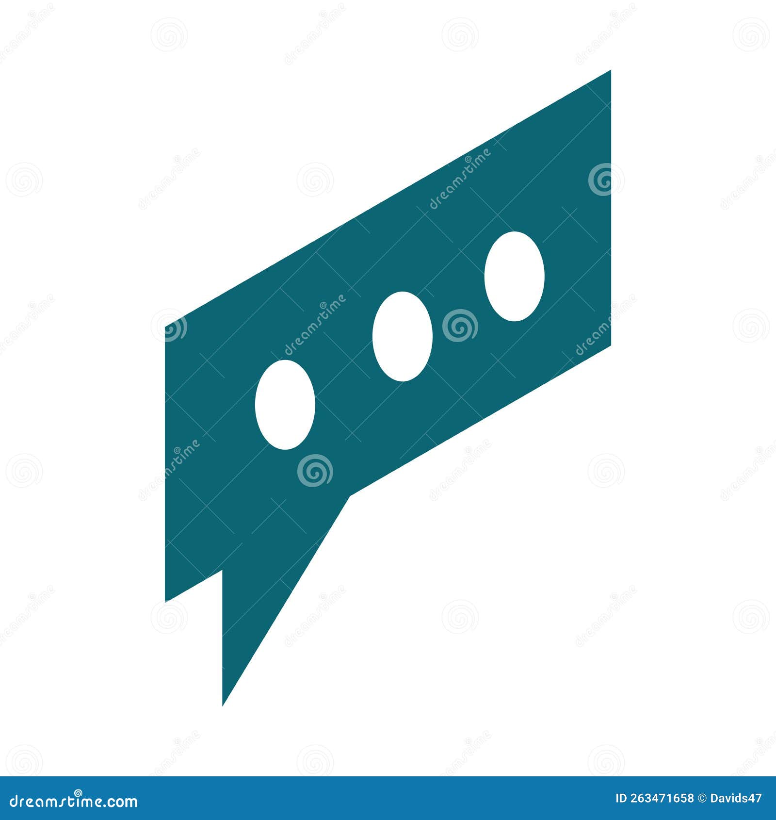 Isolated Bubble Chat with Triple Dots Vector Stock Vector ...