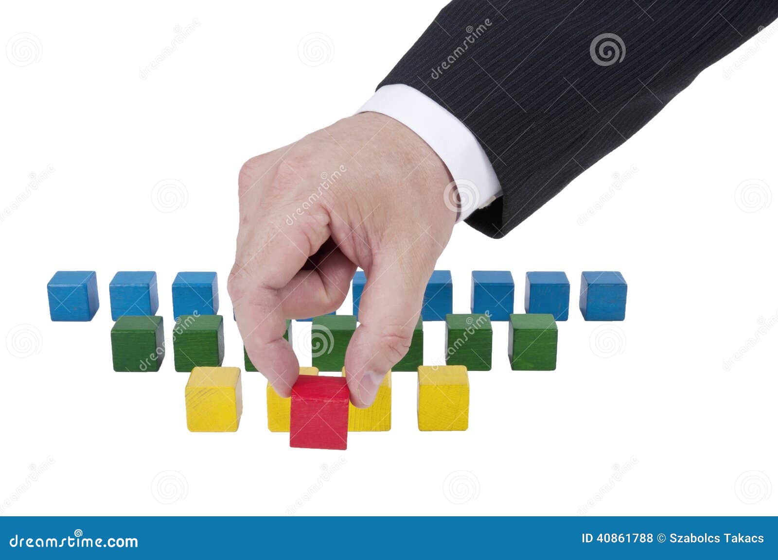 Isolated Building Blocks with Hand Stock Photo - Image of background ...
