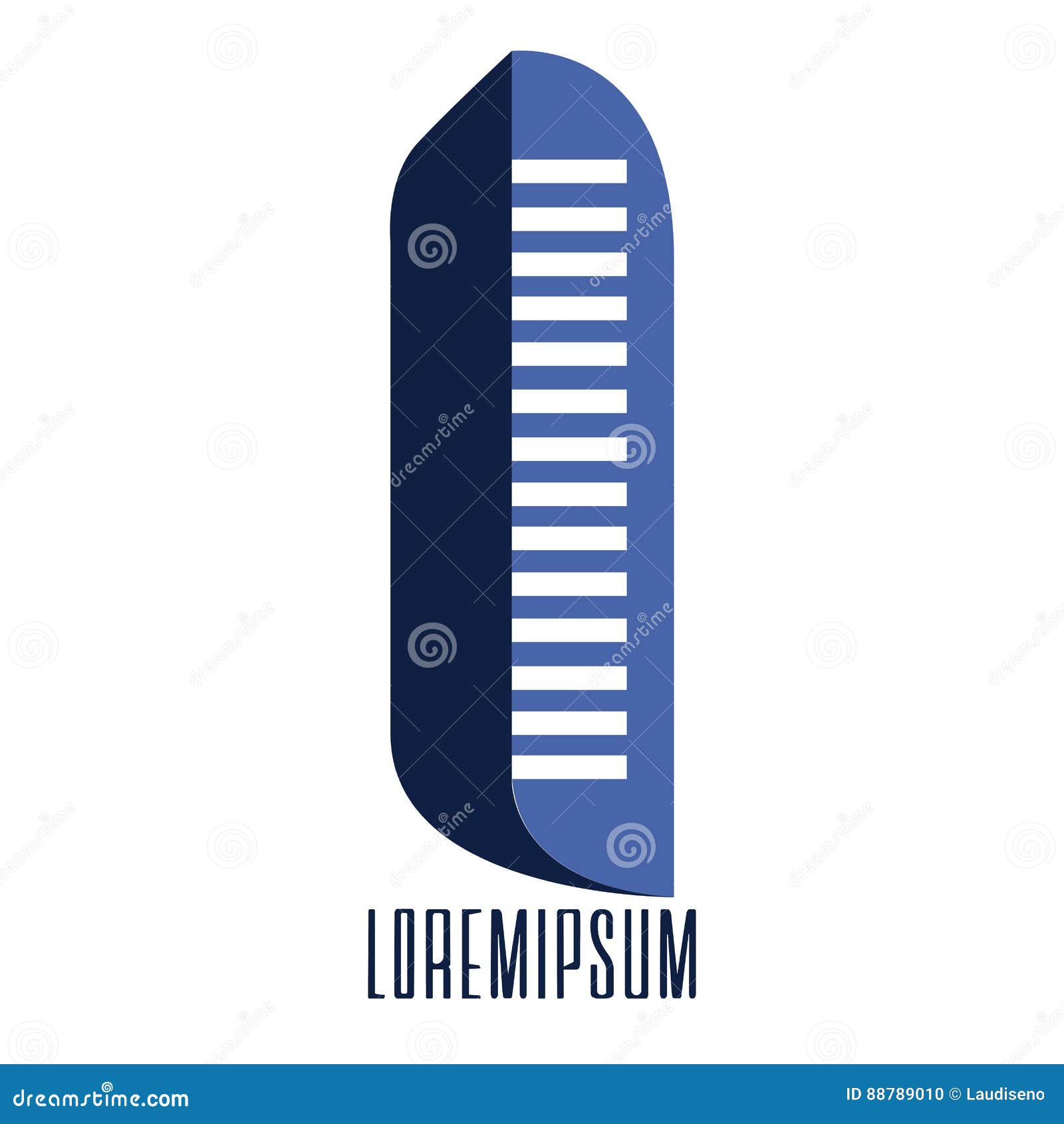 Isolated building logo stock illustration. Illustration of shape - 88789010