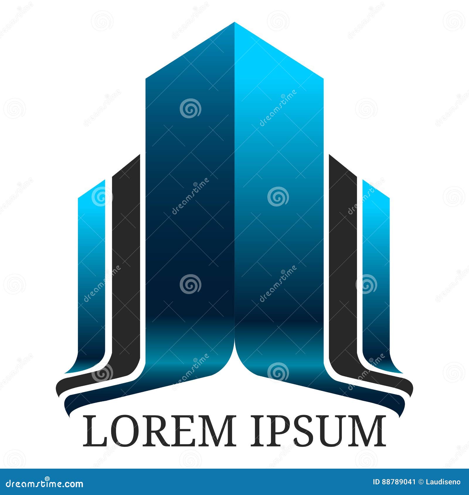 Isolated building logo stock illustration. Illustration of isolated ...