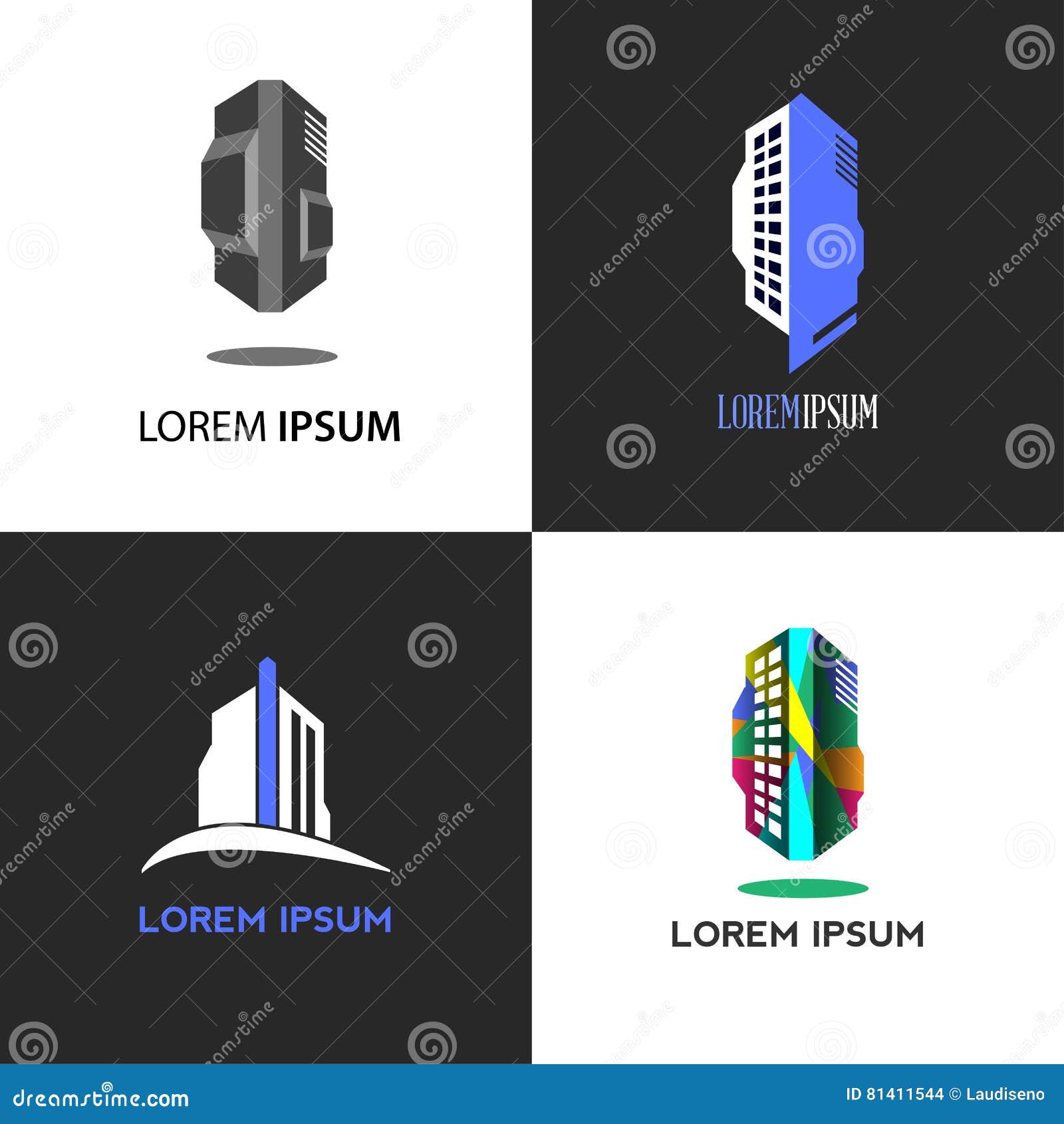 Isolated building logo stock vector. Illustration of object - 81411544