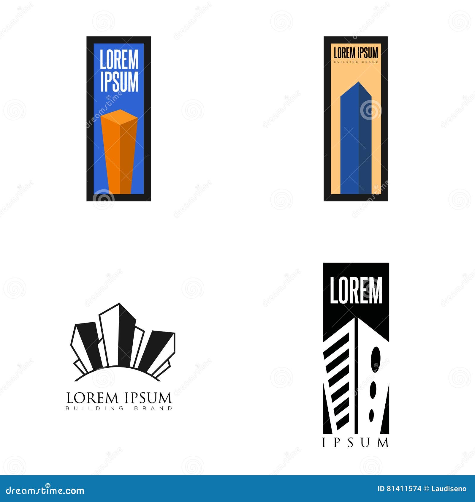 Isolated building logo stock illustration. Illustration of architect ...