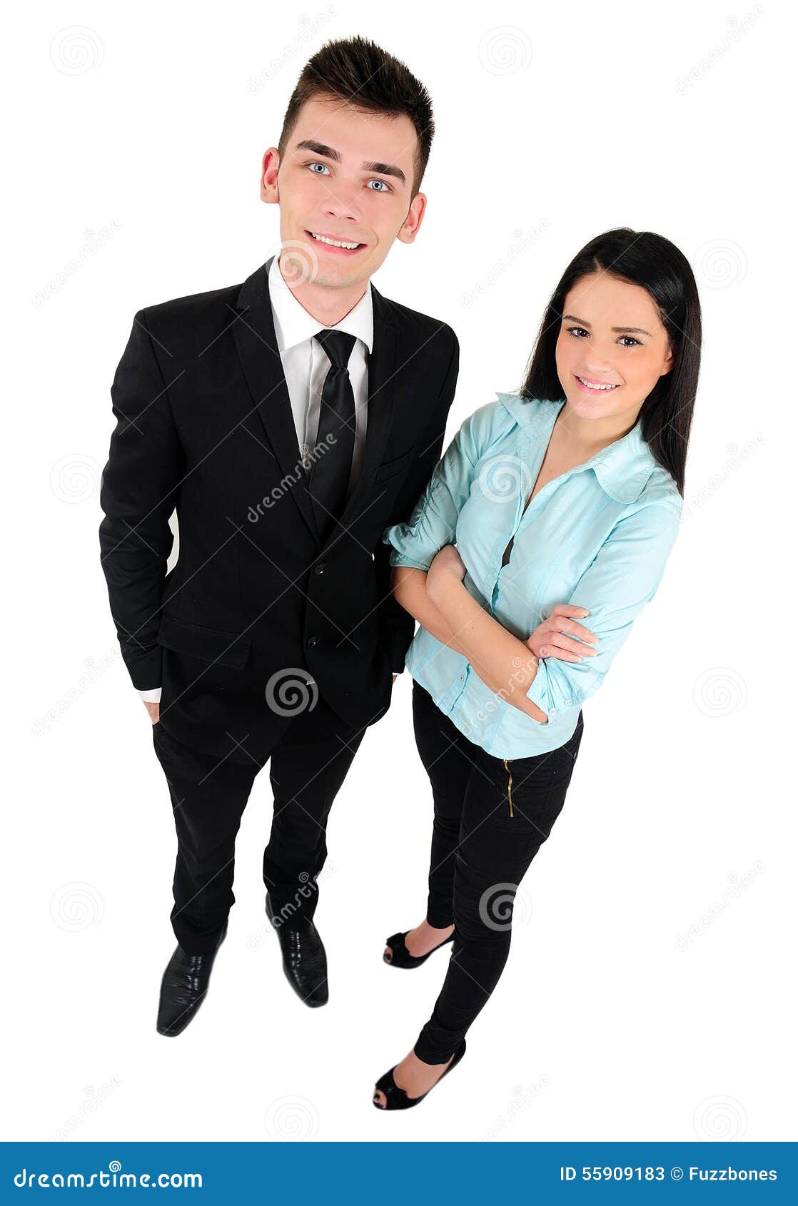 Isolated business couple stock image. Image of adult - 55909183