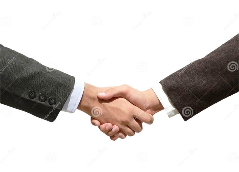 Isolated Business Hand Shaking Stock Photo - Image of hand, male: 217212