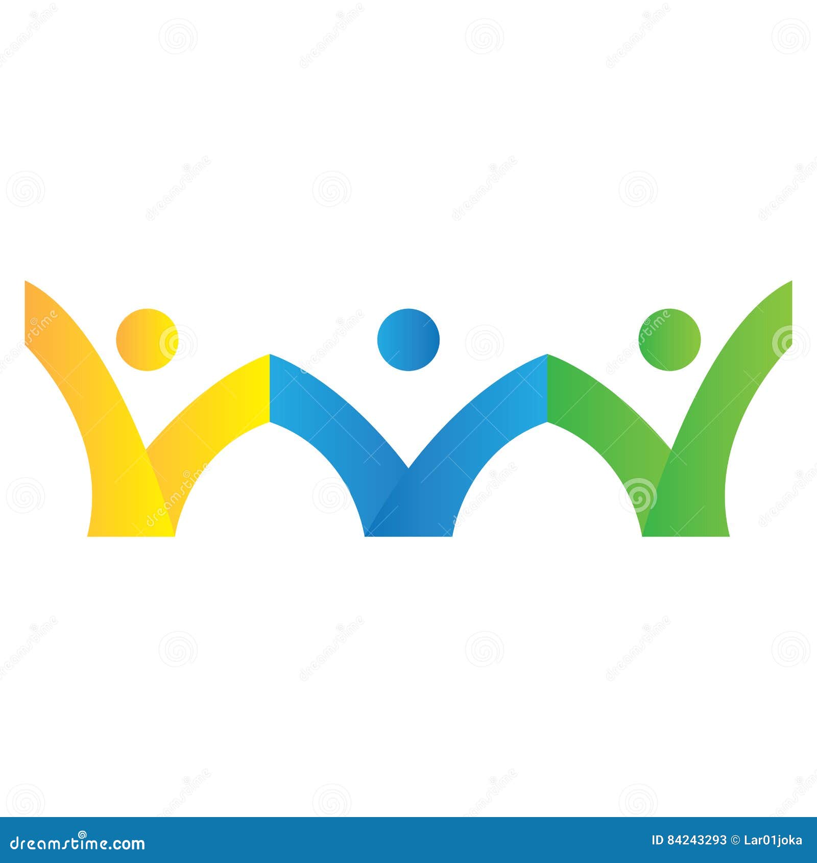 Isolated business logo stock vector. Illustration of team - 84243293