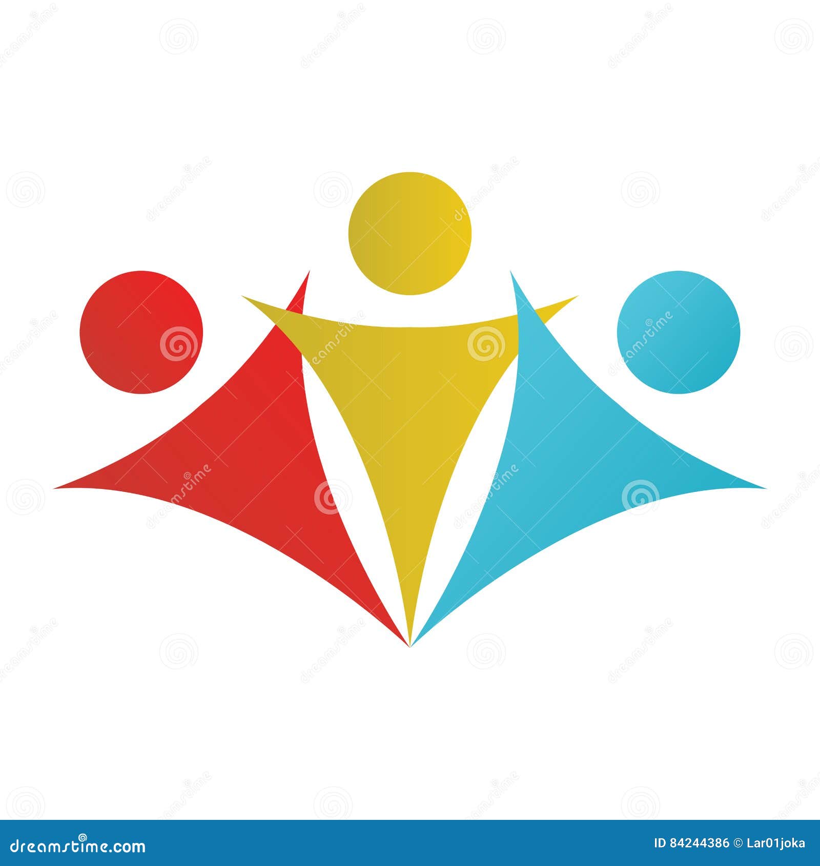 Isolated business logo stock vector. Illustration of teamwork - 84244386