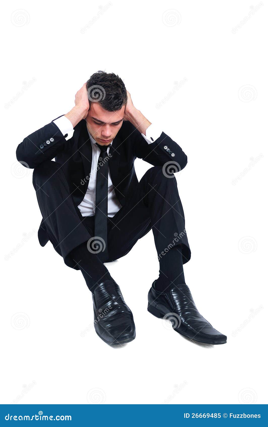 Isolated business man stock image. Image of frustration - 26669485