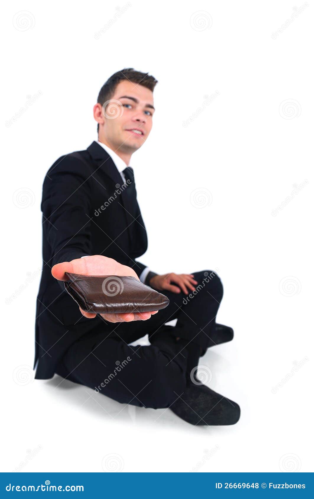 Isolated business man stock photo. Image of banking, happy - 26669648