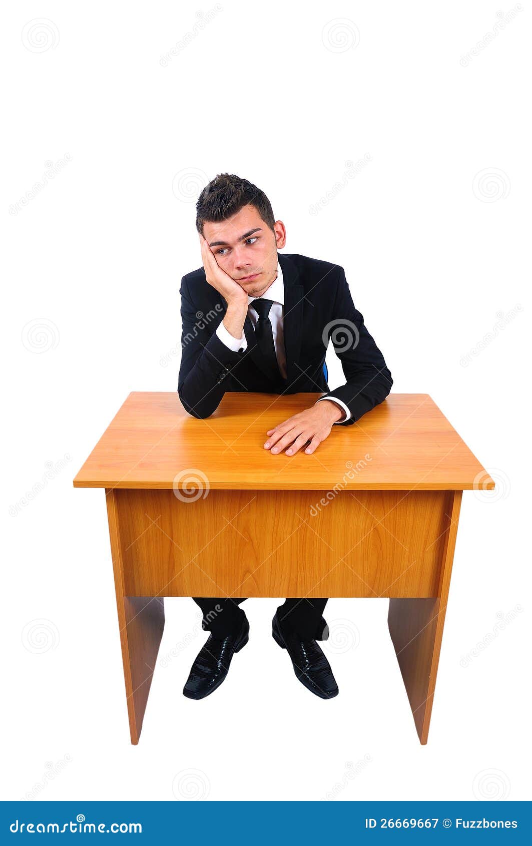 Isolated business man stock image. Image of confuse, confused - 26669667