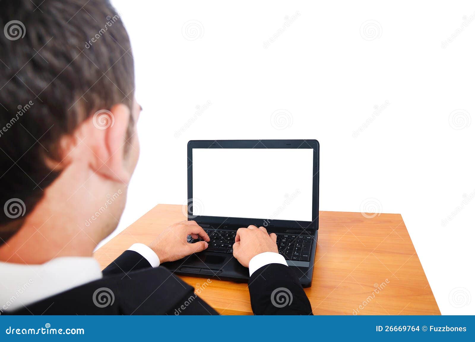 Isolated business man stock photo. Image of male, blank - 26669764