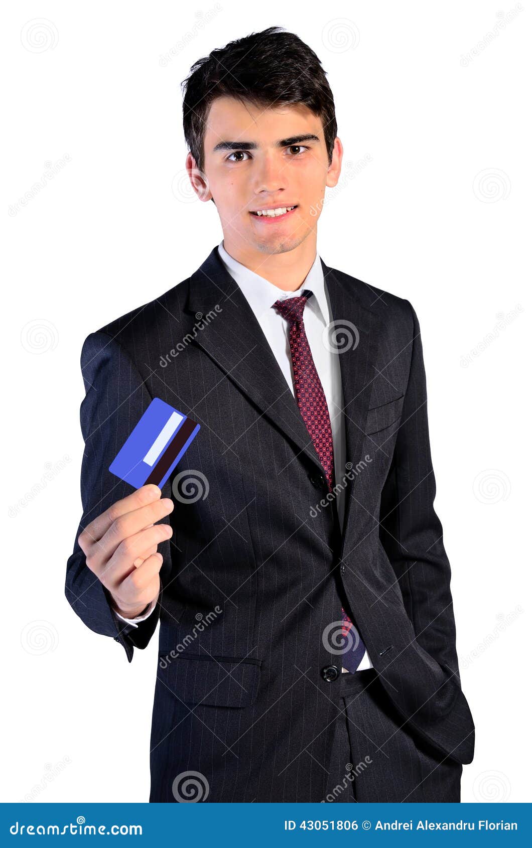 Isolated business man stock photo. Image of male, finance - 43051806