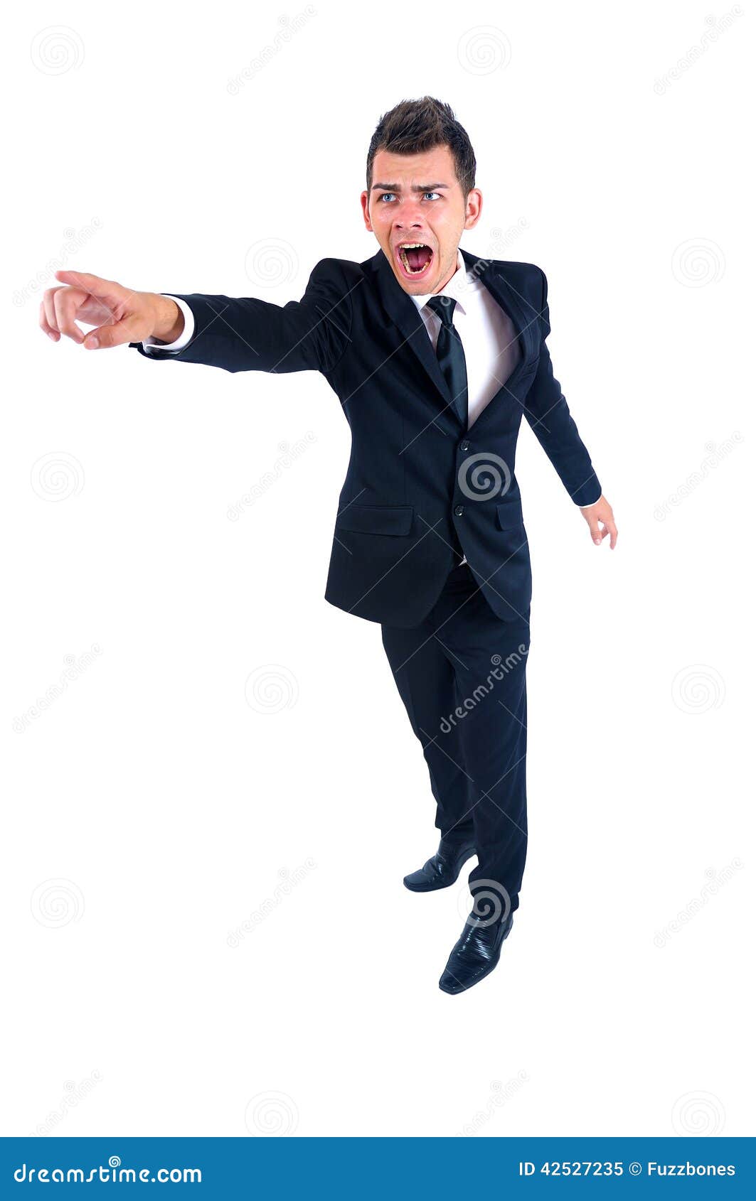 Isolated business man stock image. Image of boss, negative - 42527235