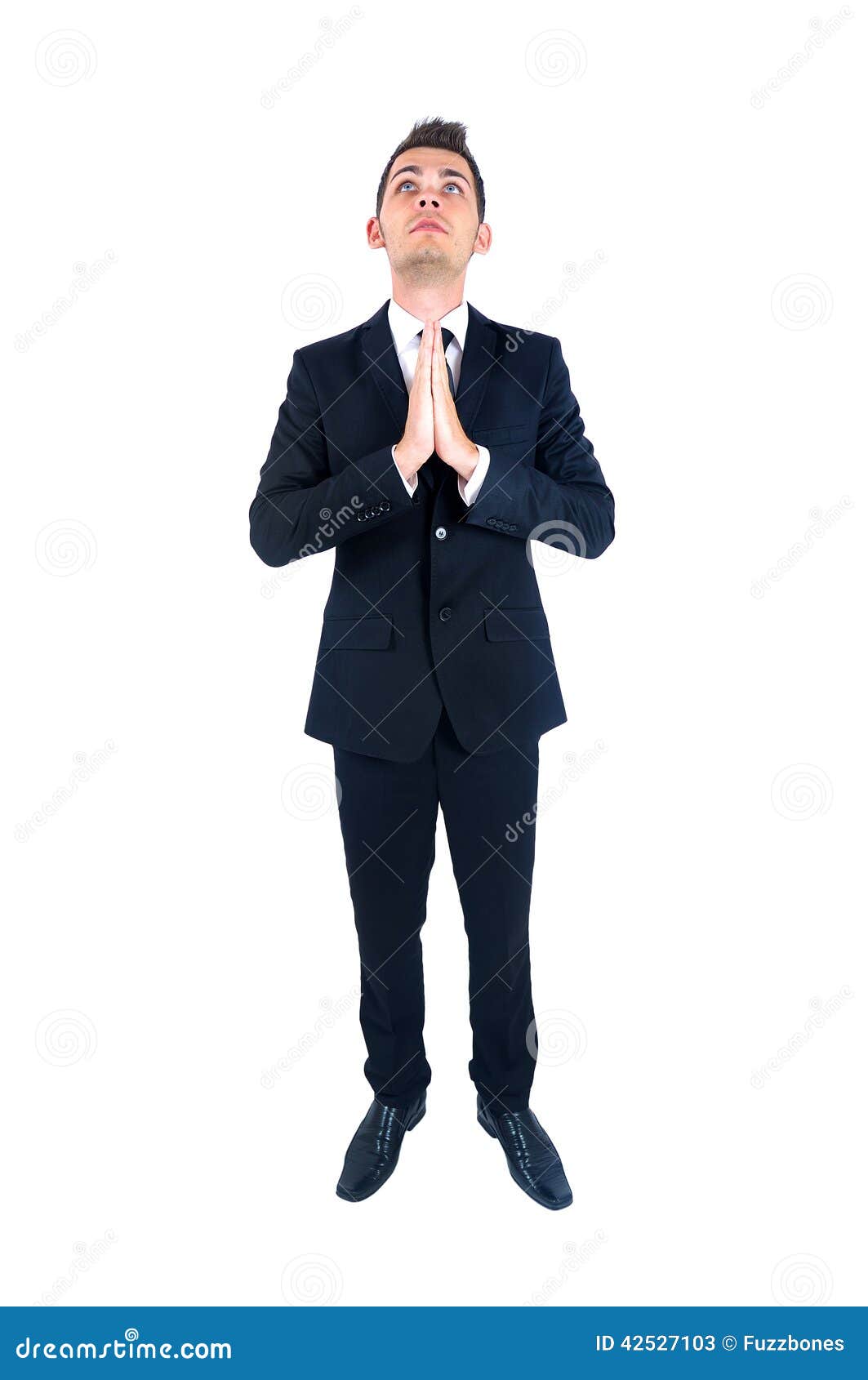 Isolated business man stock image. Image of lost, meditation - 42527103