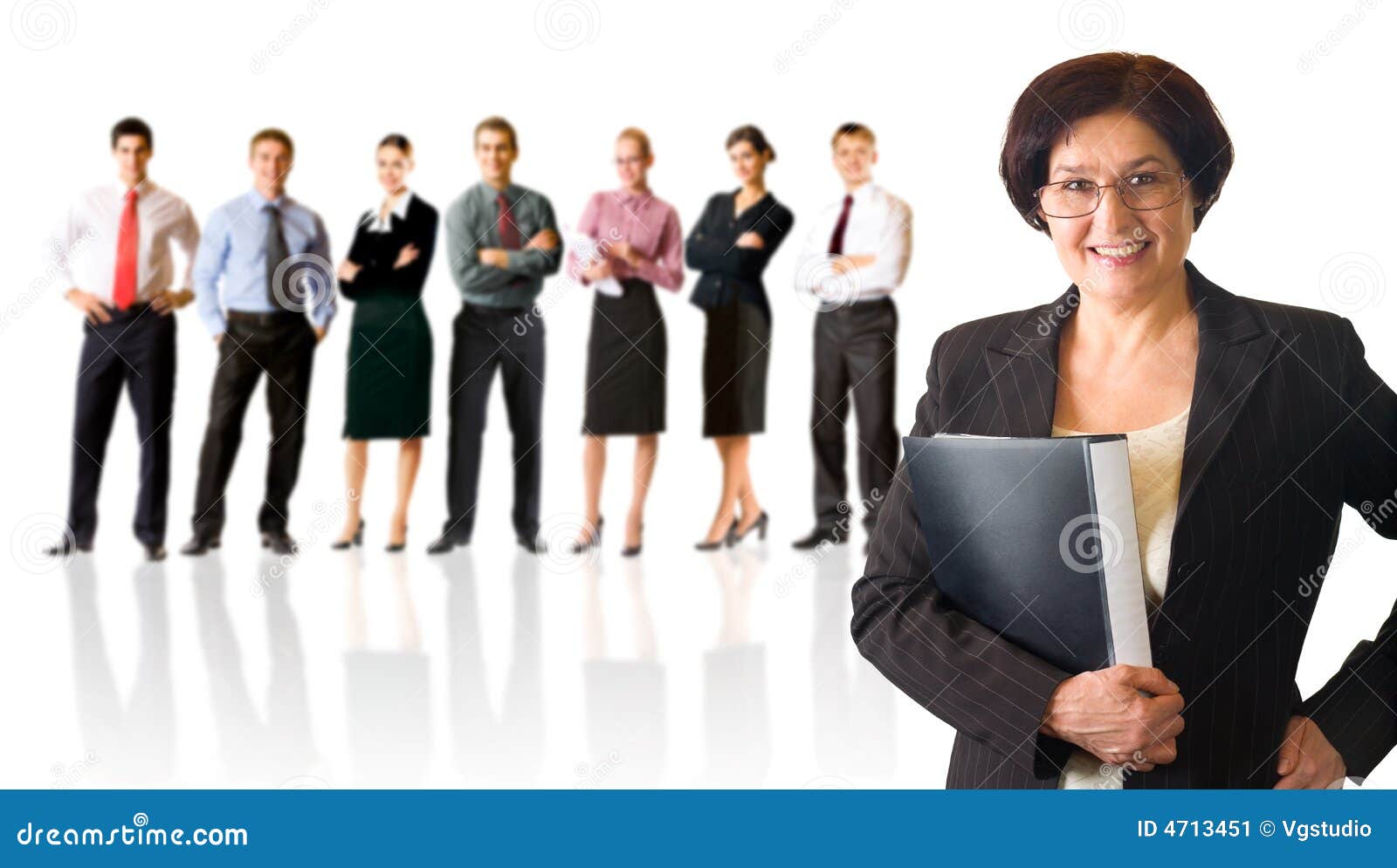 Isolated business team stock image. Image of partnership - 4713451