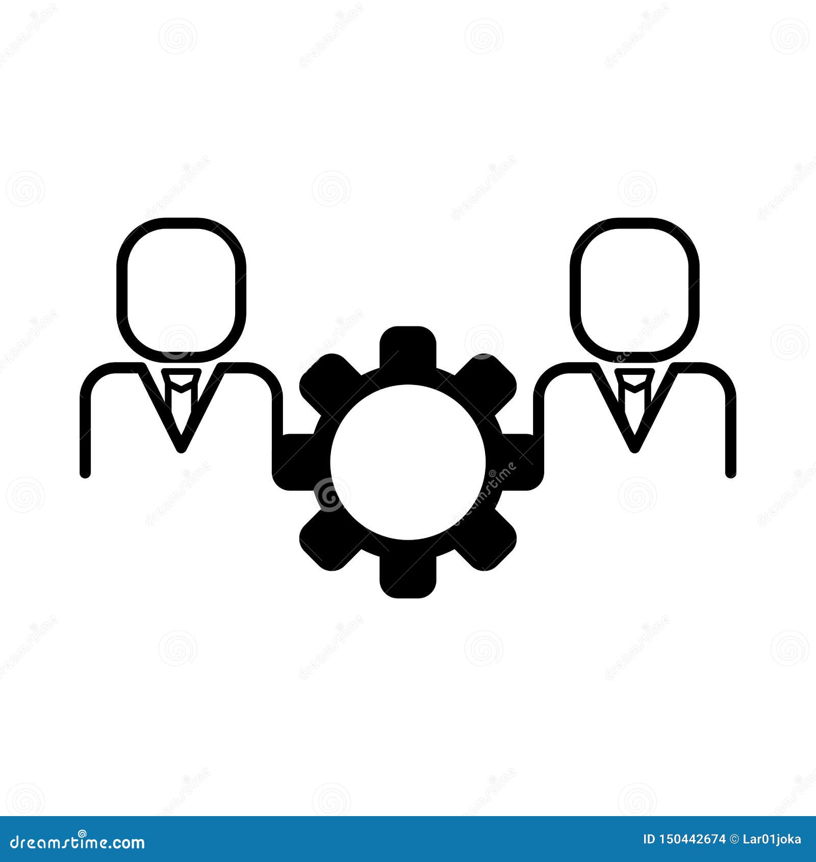 Isolated Business Teamwork Icon. Business Concept Stock Vector ...
