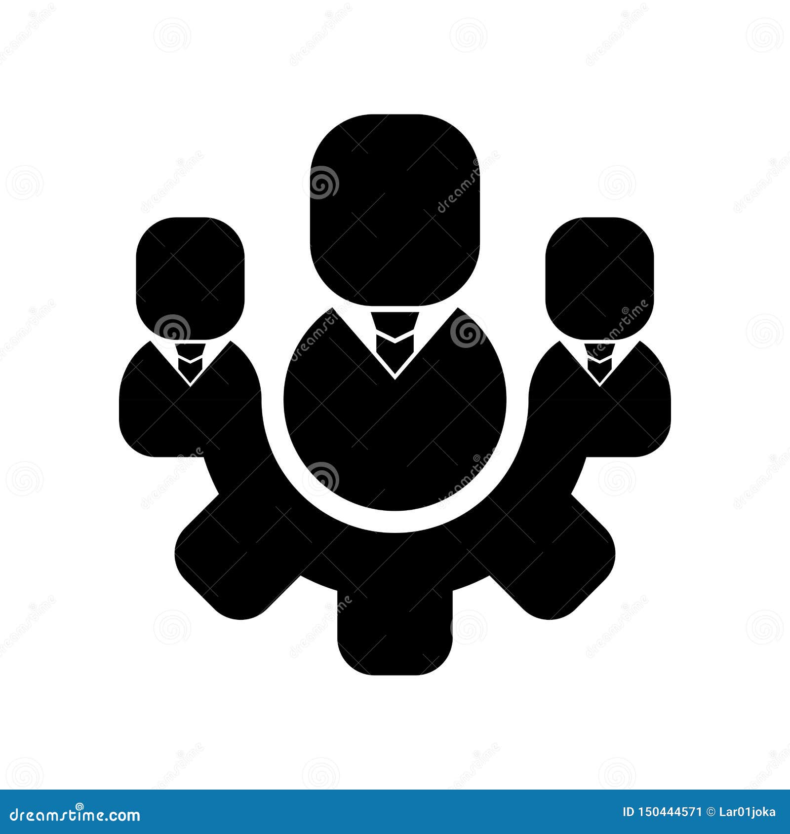 Isolated Business Teamwork Icon. Business Concept Stock Vector ...