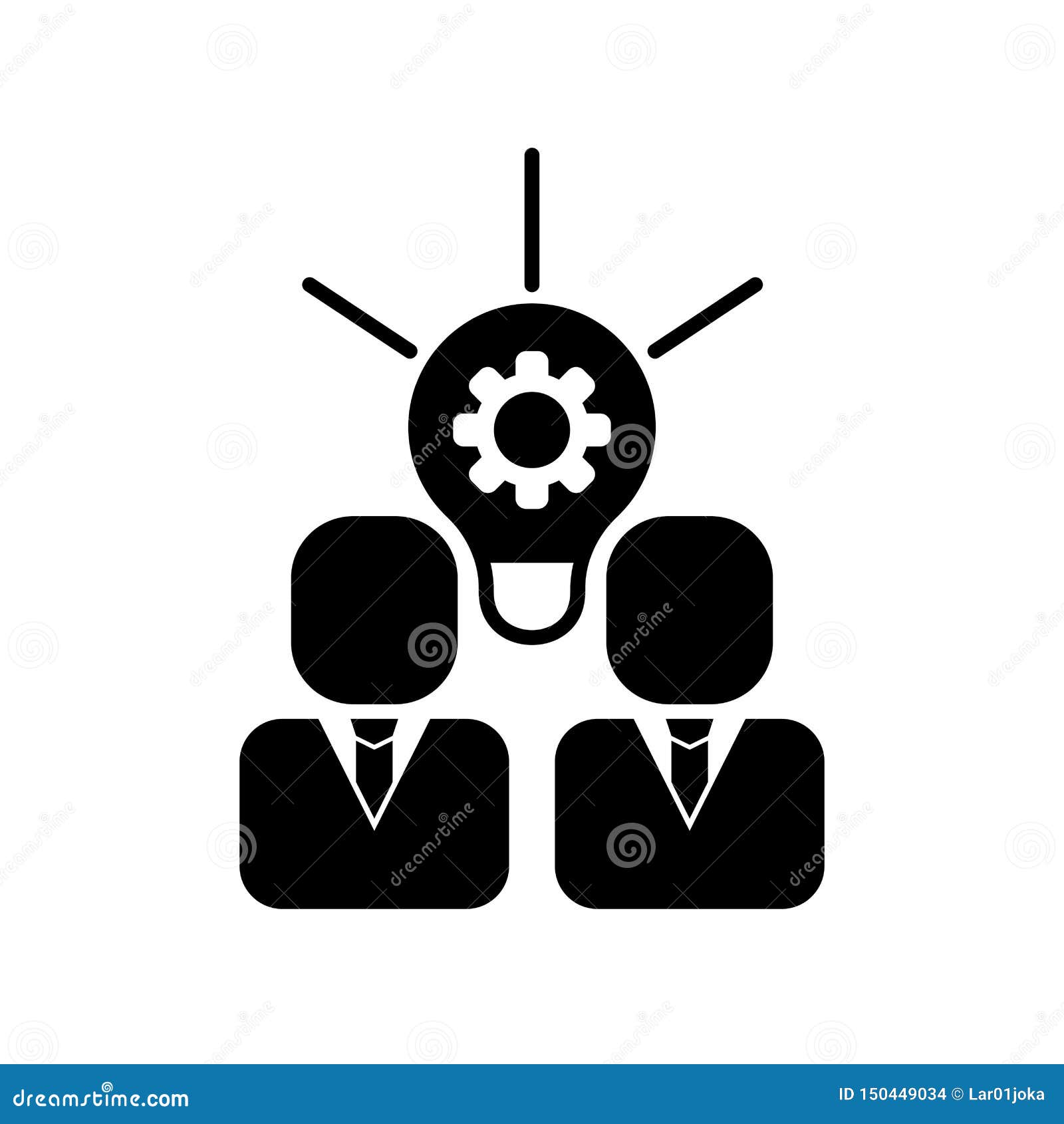 Isolated Business Teamwork Icon. Business Concept Stock Vector ...