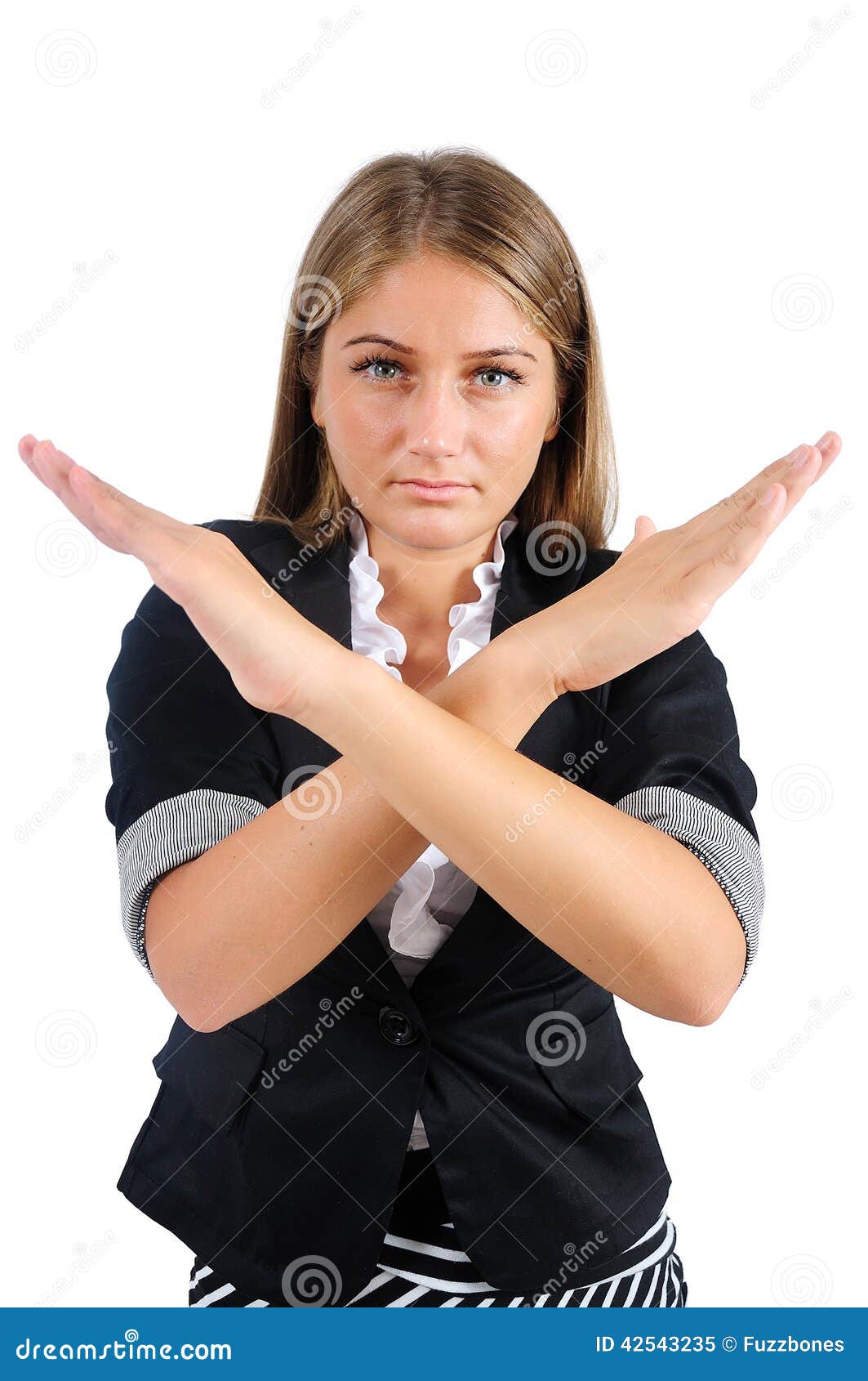 Isolated business woman stock image. Image of negative - 42543235