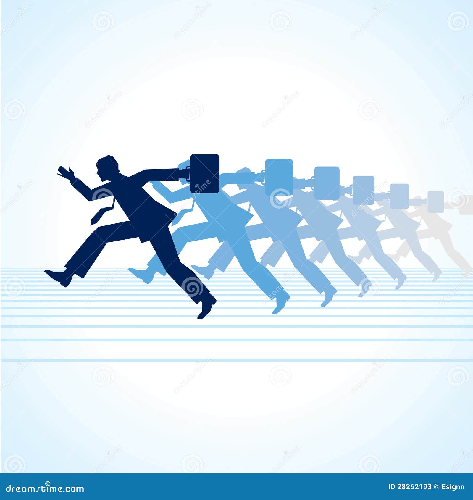 Isolated on Businessman Running Stock Vector - Illustration of hour ...