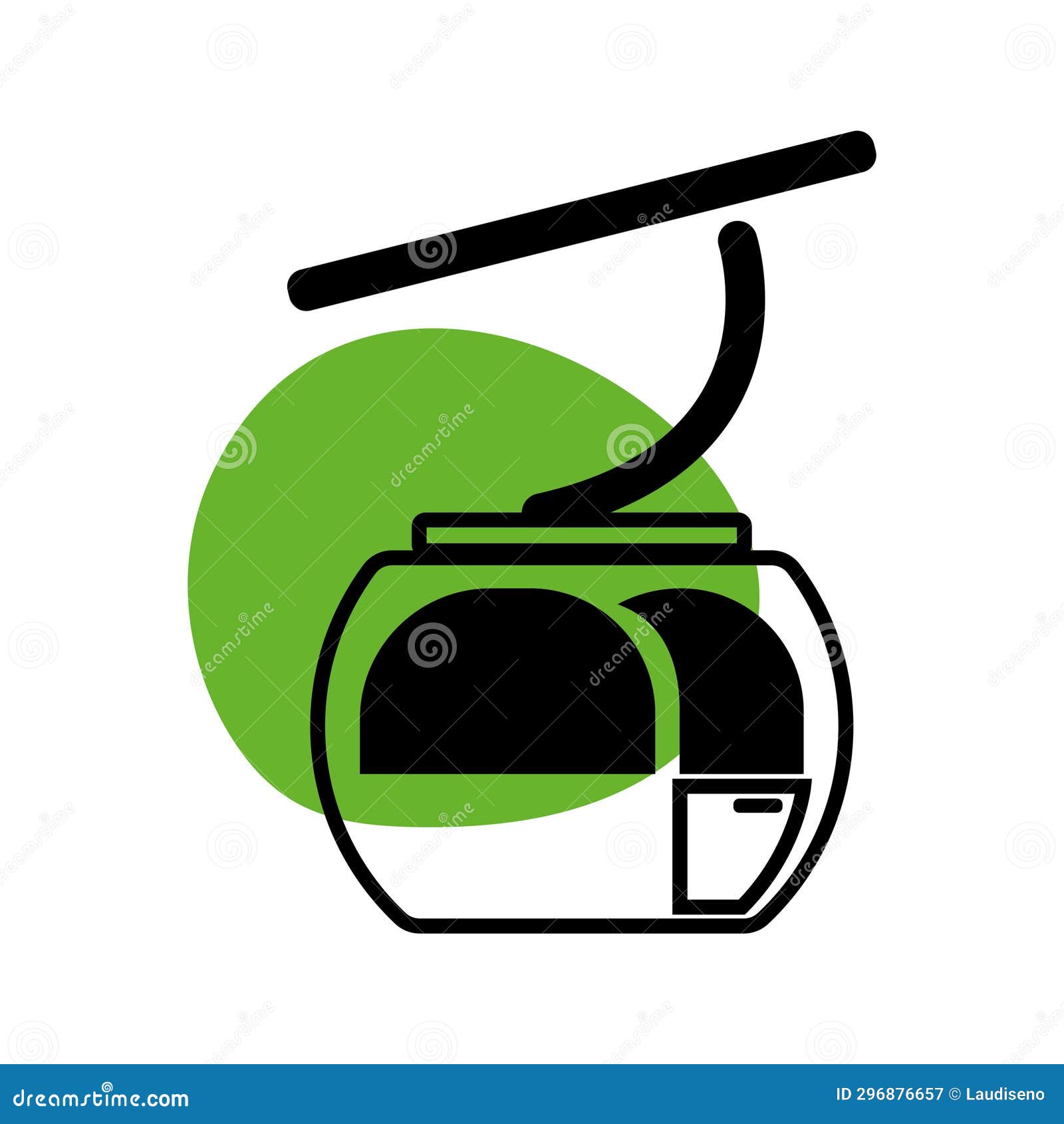 Isolated Cableway Outline Icon Vector Stock Vector - Illustration of ...