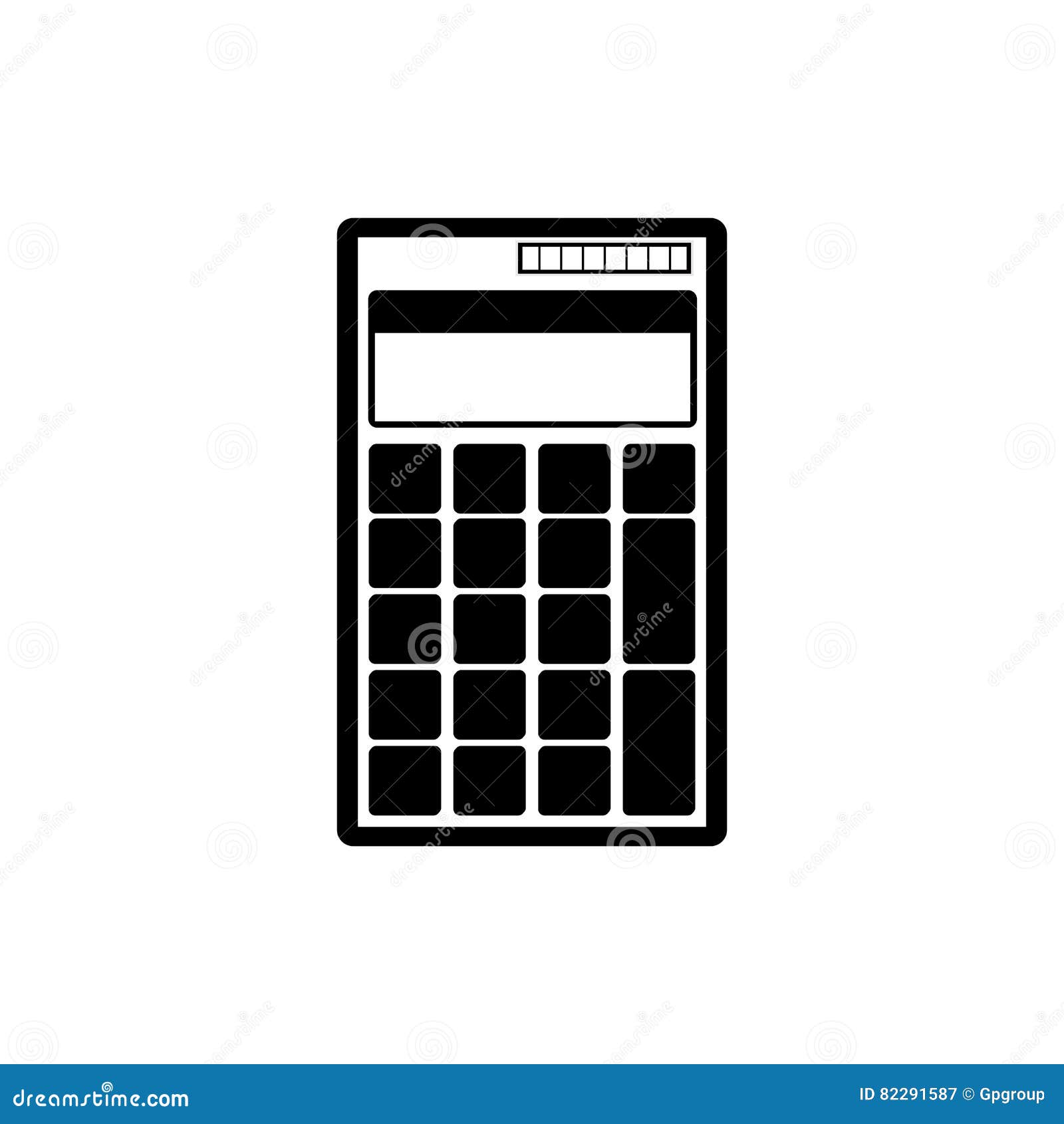 Isolated Calculator Device Design Stock Vector - Illustration of ...
